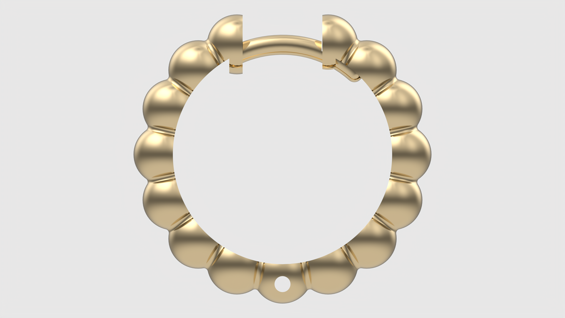 3D file Beaded Hoop Earrings 3D print 💍 ・3D print design to download・Cults