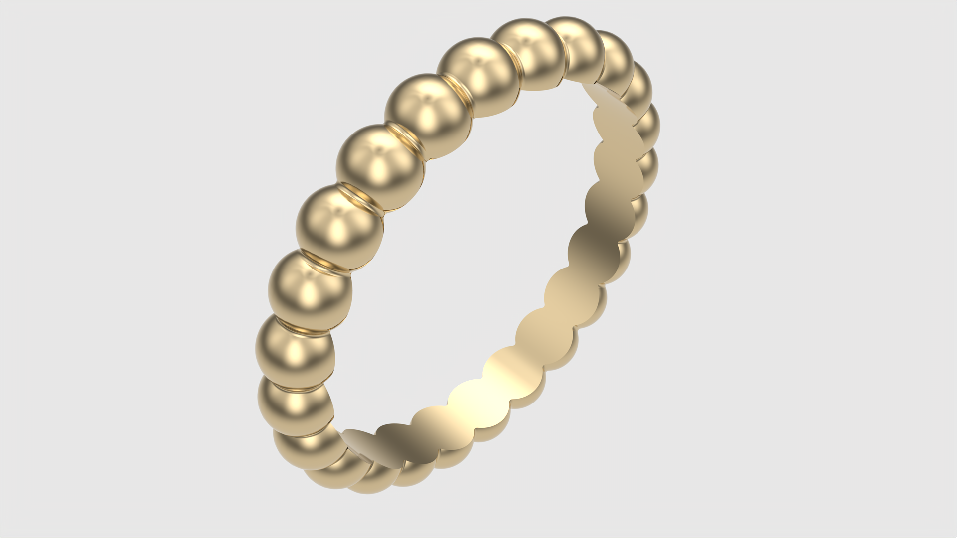 3D file Beaded Eternity Ring 3D print 💍 ・Design to download and 3D ...