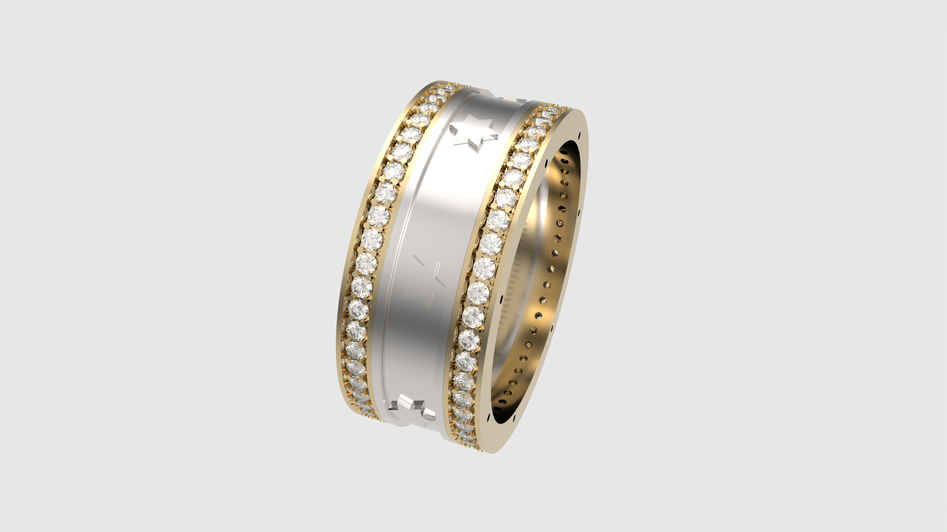 3D file Jewish Two-Tone Enamel Ring 3D print 💍 ・3D printing model to ...