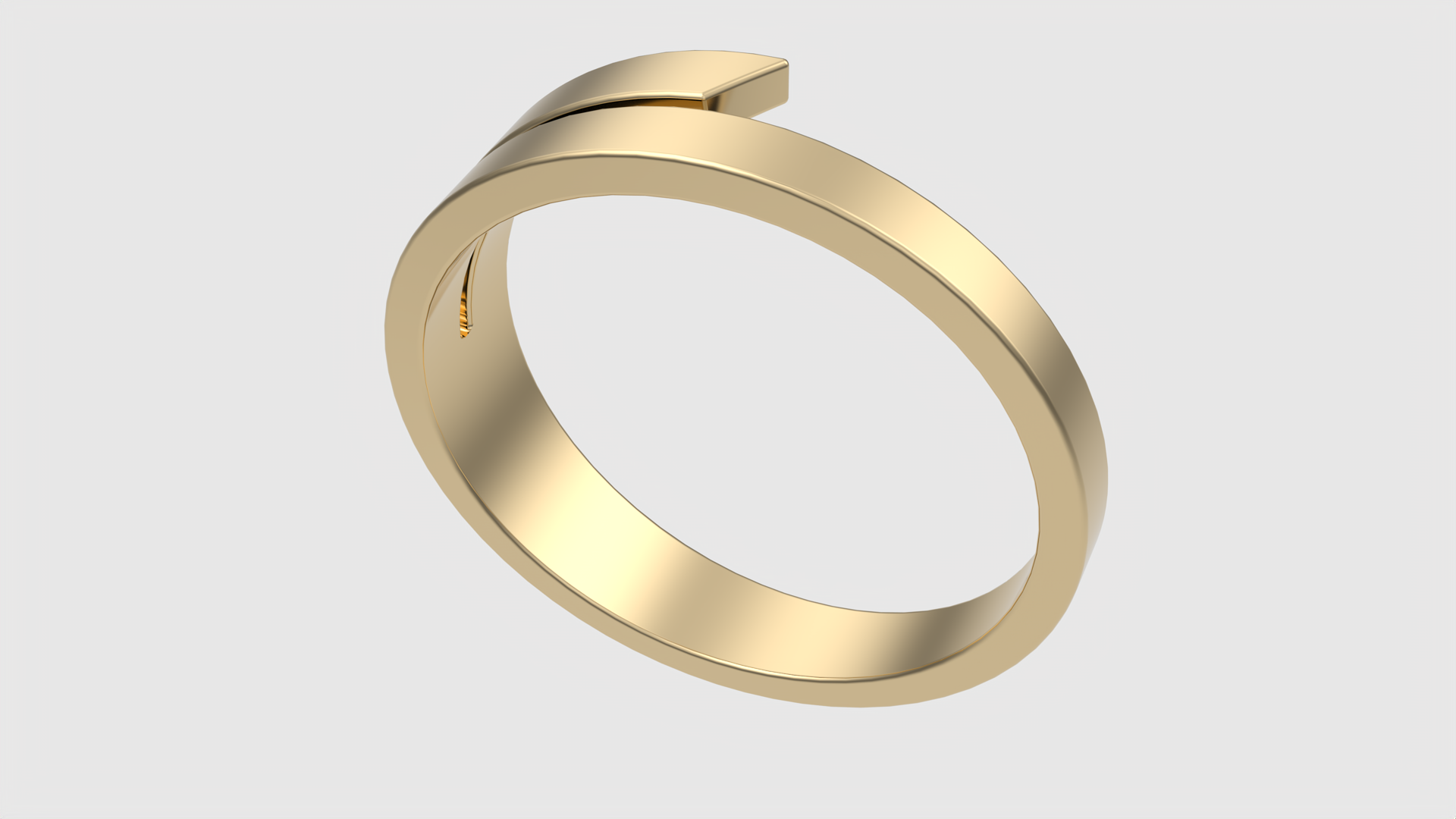 3D file Modern Split-Band Ring 3D print 💍 ・3D printable design to ...