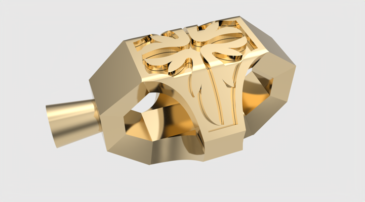 3D file Artistic Chain Link with Pattern 3D print 🔗 ・3D print design to ...