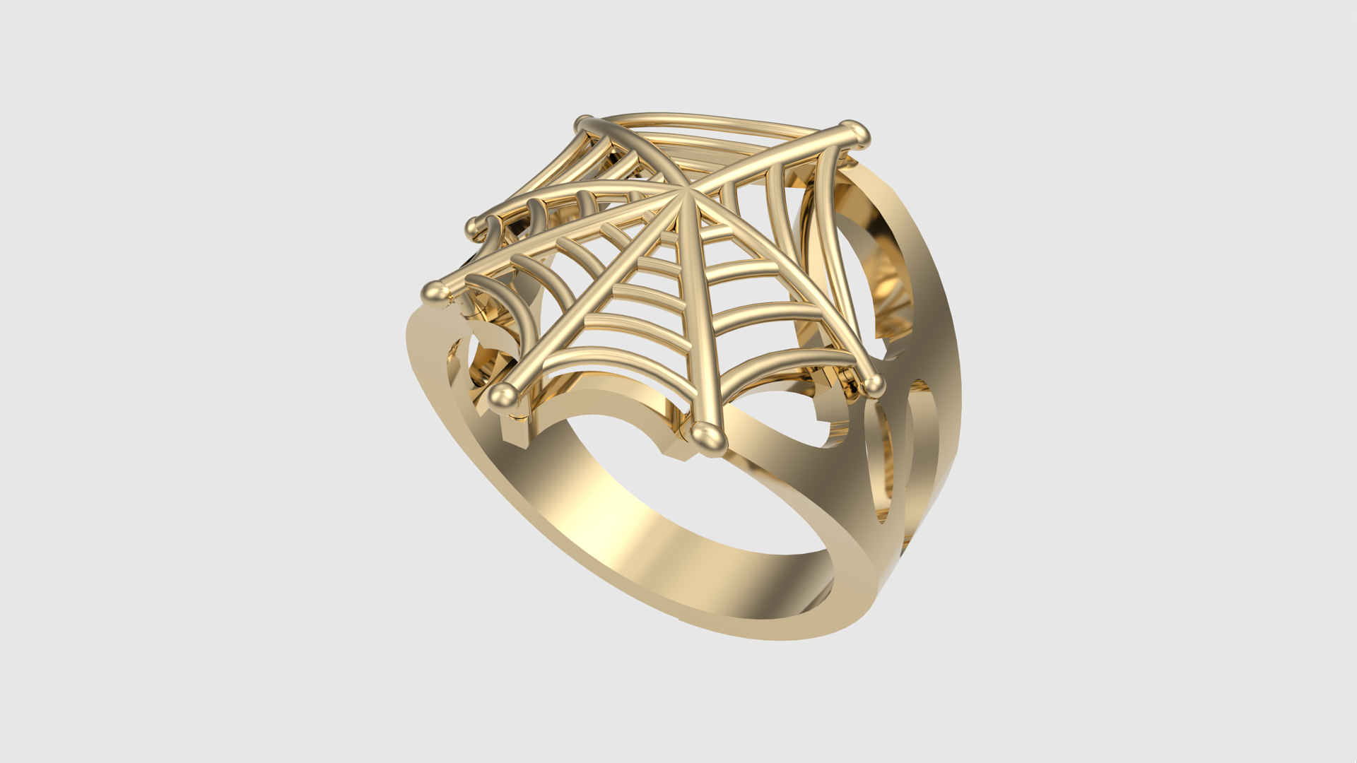 3D file Intricate Spiderweb Ring 3D print 💍 ・3D printer design to ...