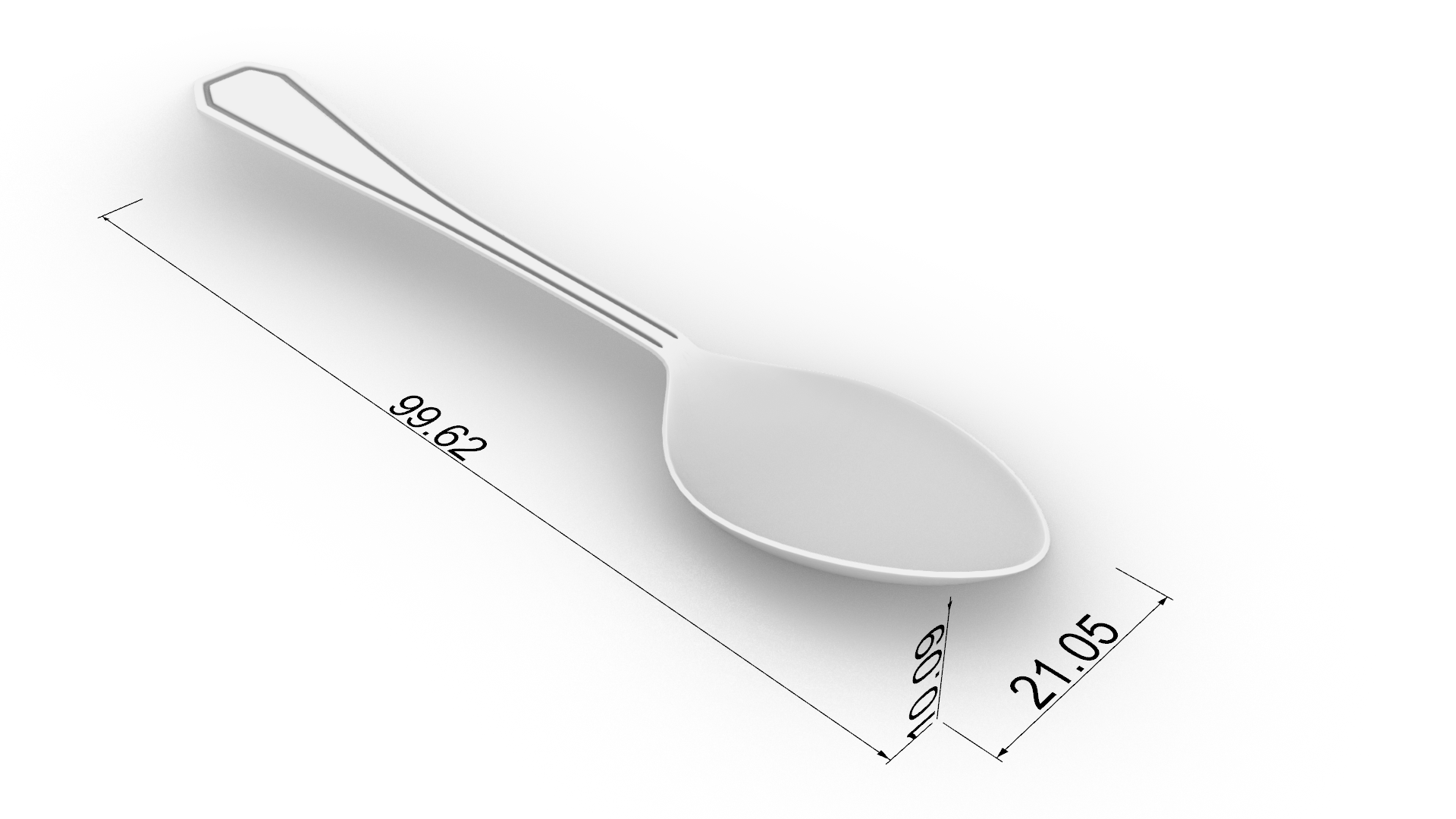 🥄 Elegant Classic Spoon Design 3D print・ 3D File for 3D printing・Cults