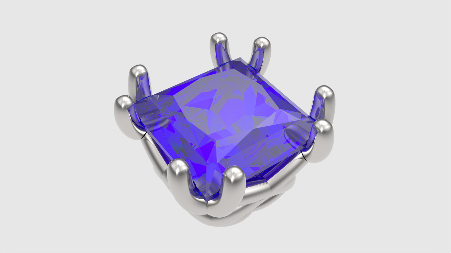 STL file Square-Cut Gemstone Earrings 3D print 💍 ・Model to download and ...