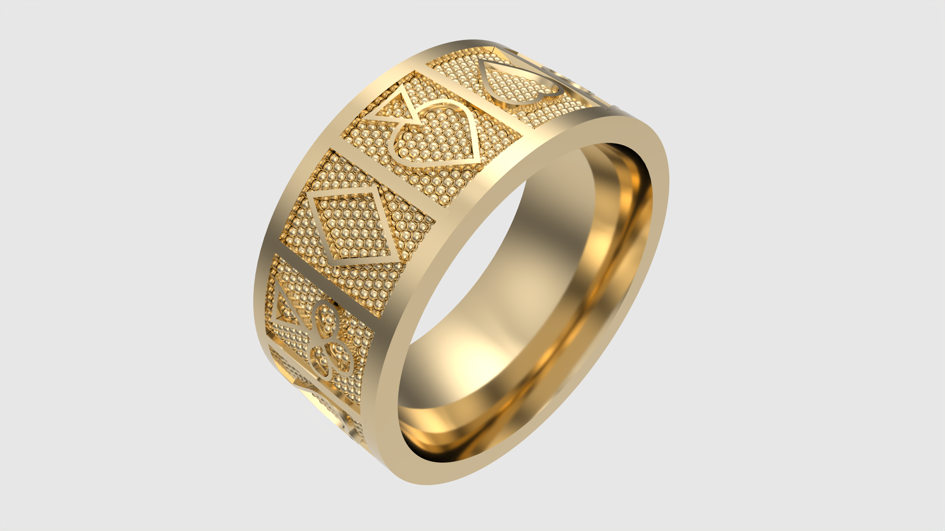 3D file Poker Card Suit Ring 3D print 🃏 ・3D printer design to download ...