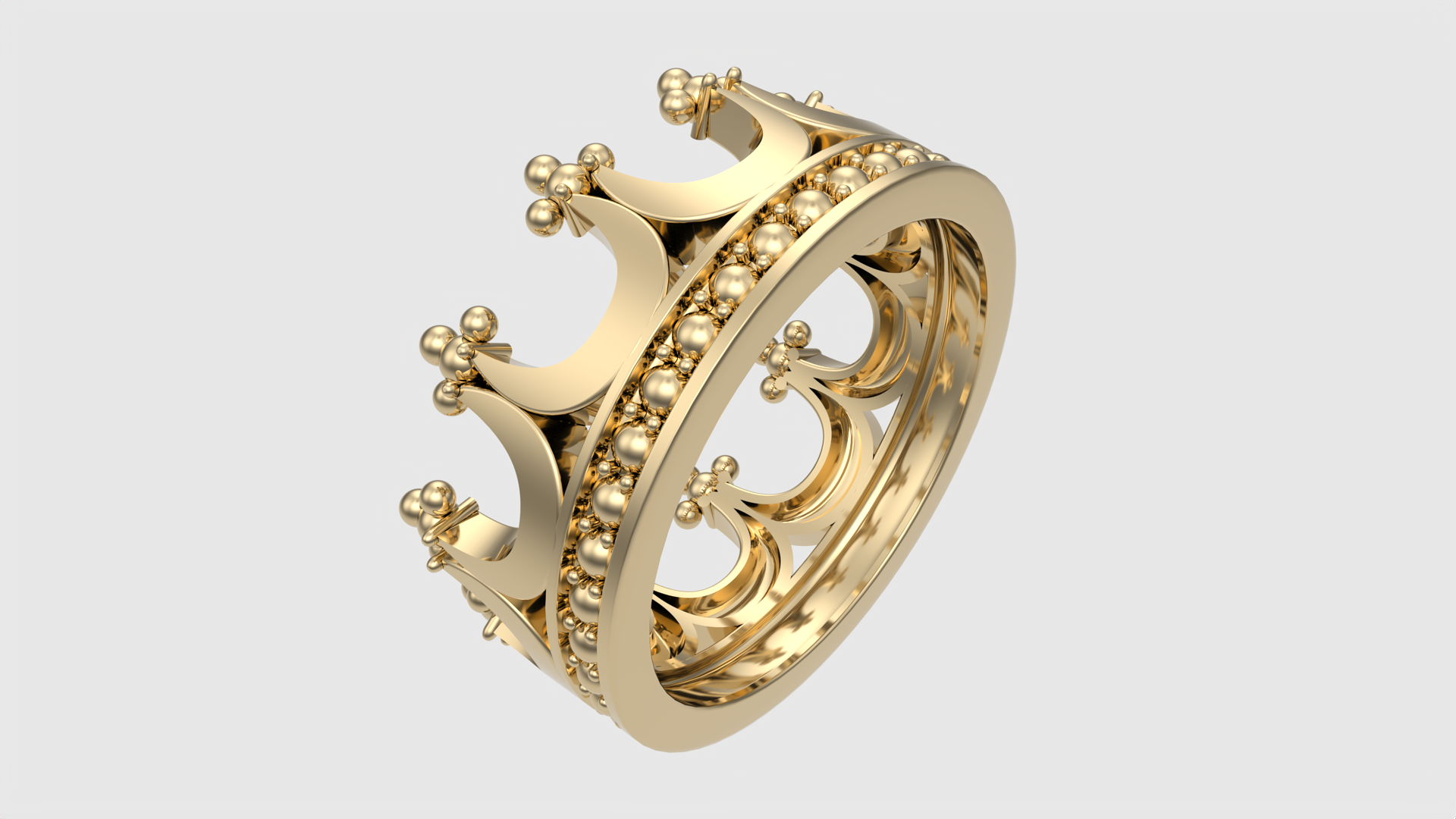 3D file Royal Crown-Themed Ring 3D print 💍 ・3D printer design to ...
