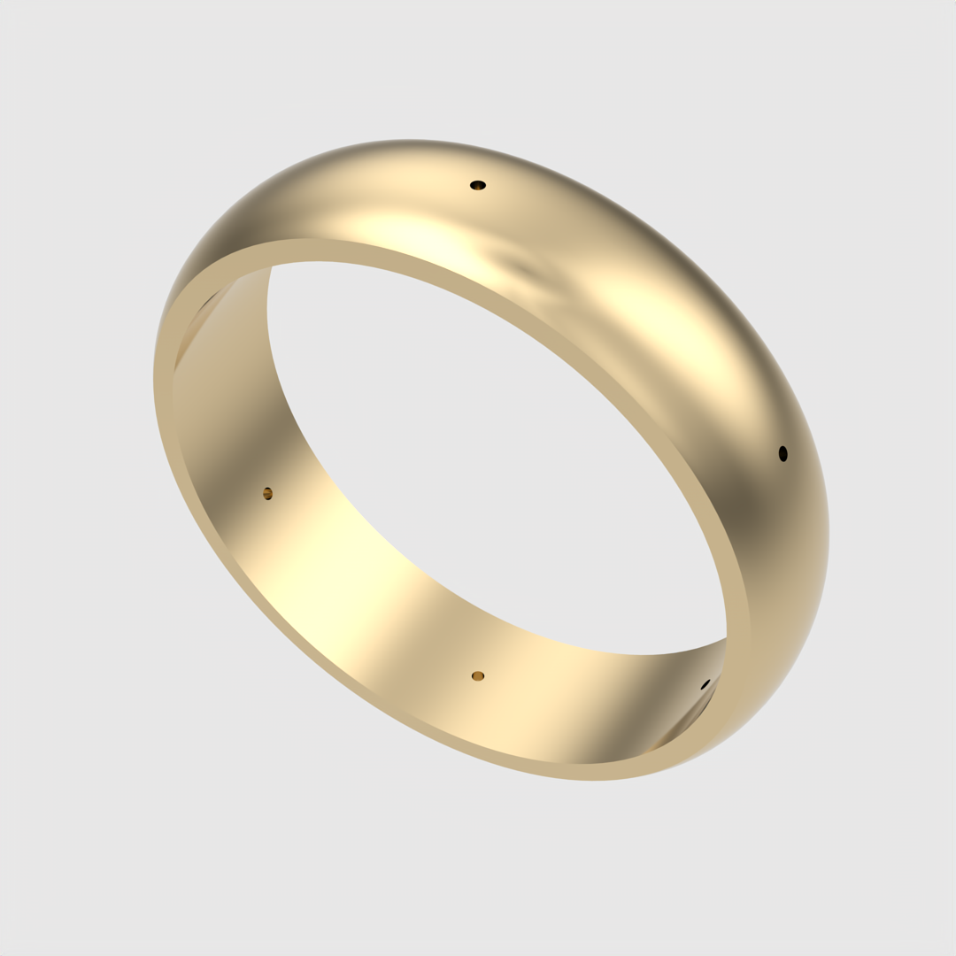 3D file Classic Dome Band Ring 3D print 💍 ・3D printing template to ...