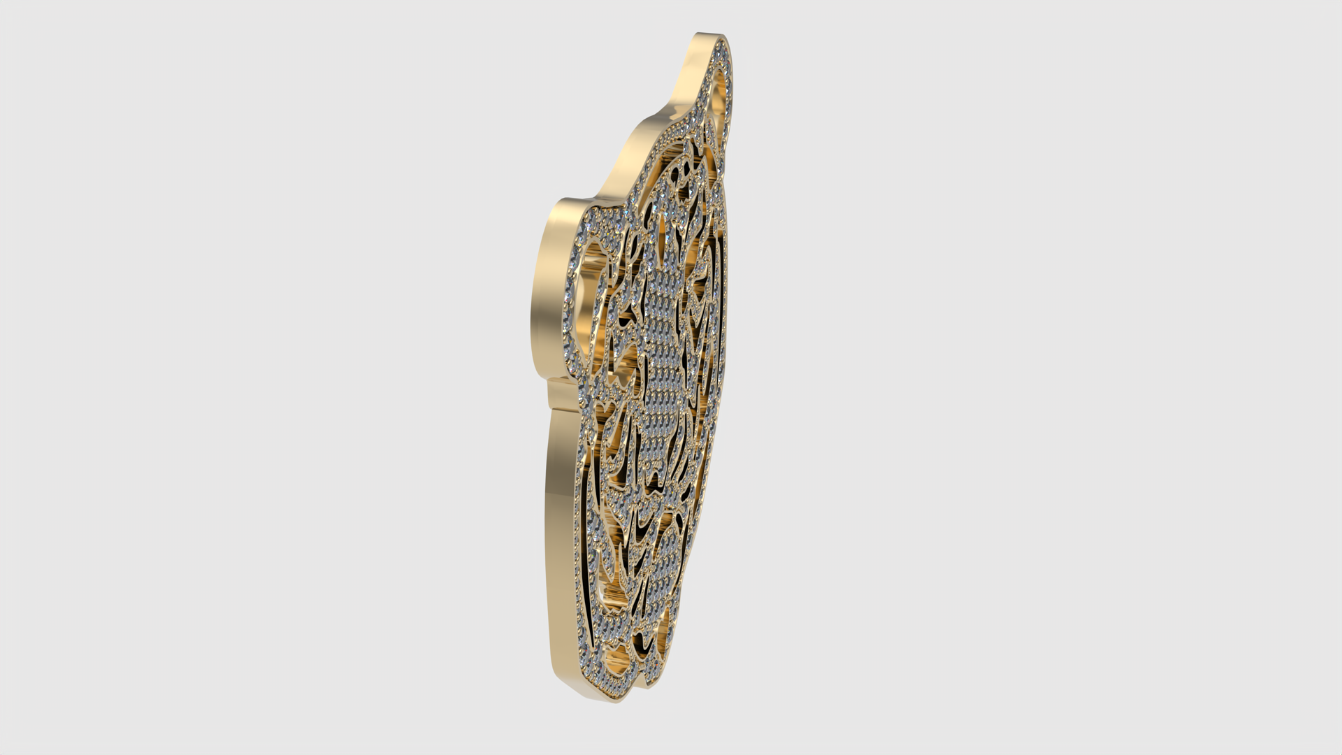 3D file Tiger Face Pendant with Intricate Details 3D print 🐅 ・3D ...