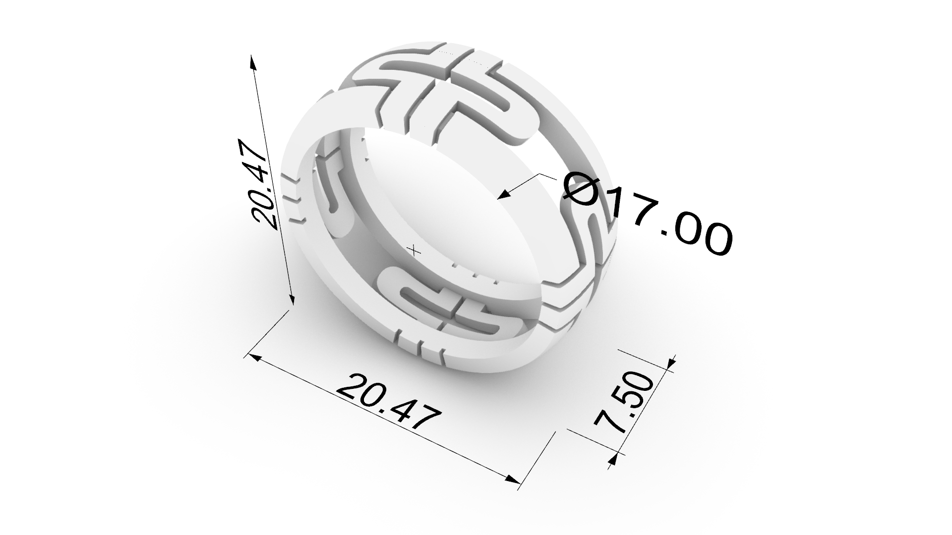 💒 Intricately Designed Thick Wedding Ring 3D print・ 3D File for 3D ...
