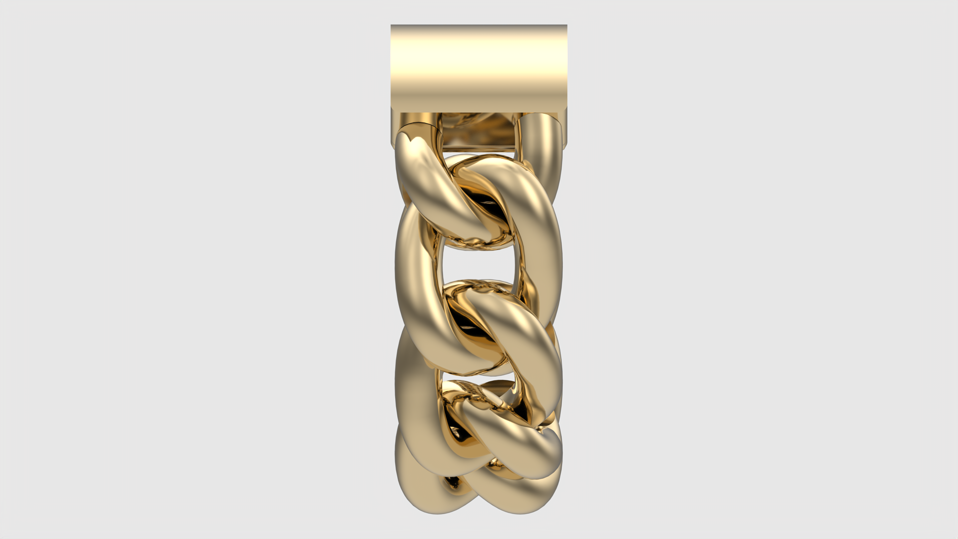 3D file Minimalistic Chain Link Ring 3D print 🔗 ・3D printer design to ...
