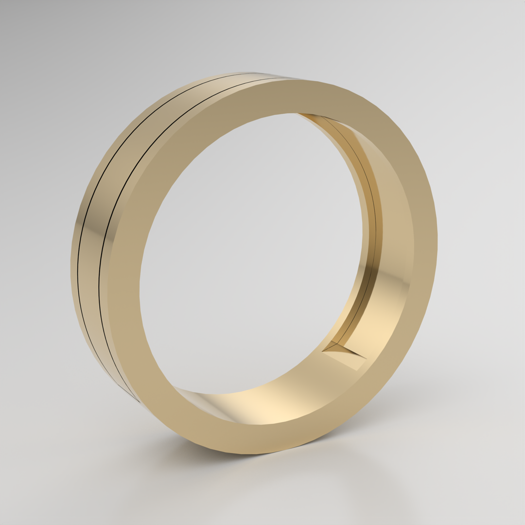 3D file Sleek Minimalist Groove Ring 3D print 💍 ・3D printing idea to ...