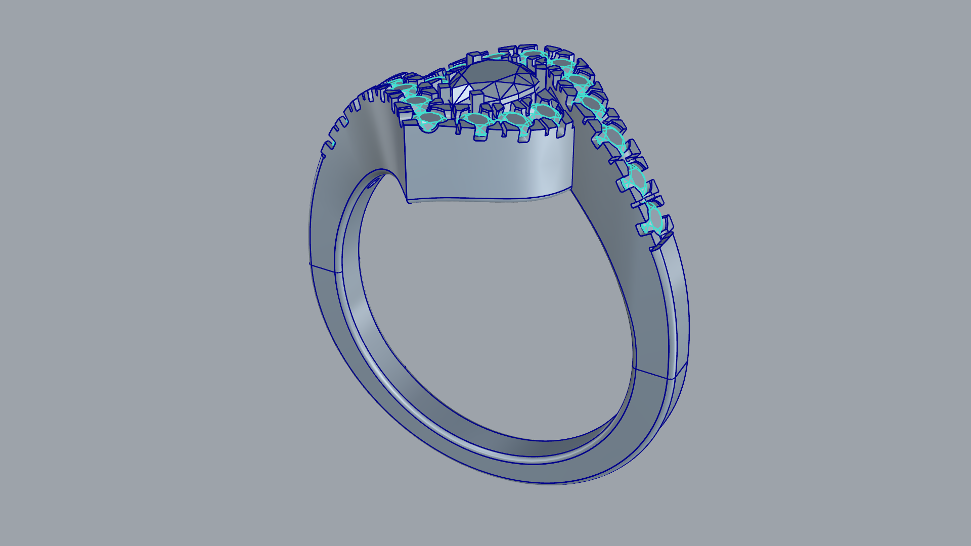 3D file Luxury Marquise Diamond Ring 3D print 💎 ・3D print model to ...