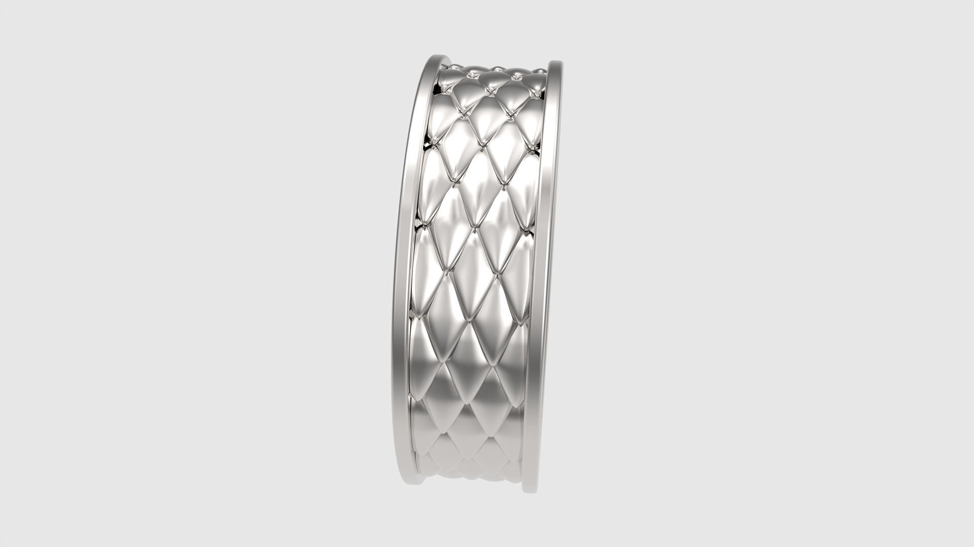 3D file Quilted Pattern Band Ring 3D print 💍 ・3D printer model to ...