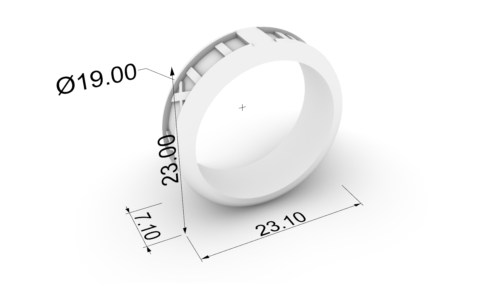 3D file Minimalist Roman Numerals Ring 3D print 💍 ・3D printer model to ...