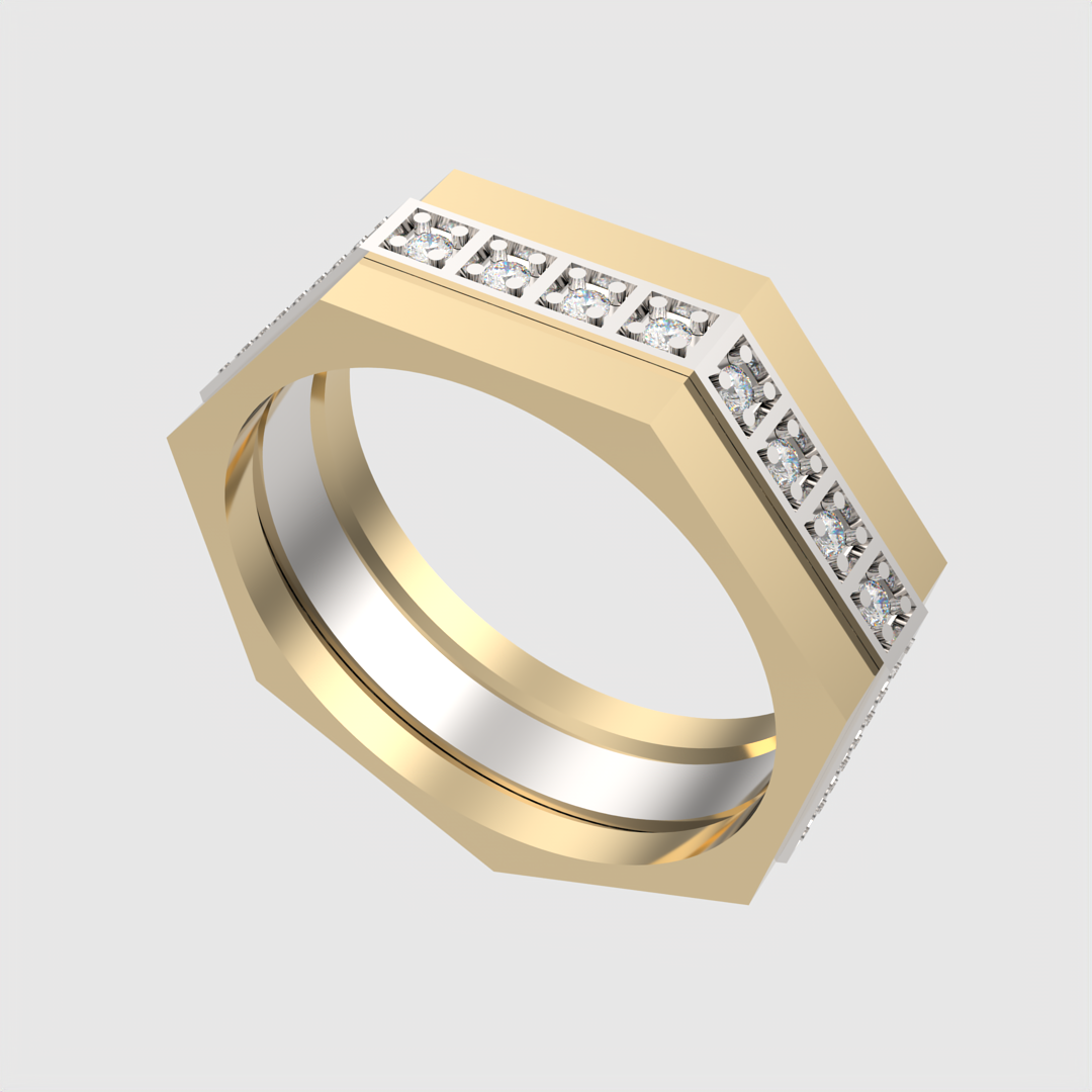 3D file Lucky Heptagon Wedding Ring 3D print 💒 ・3D printing template to download・Cults