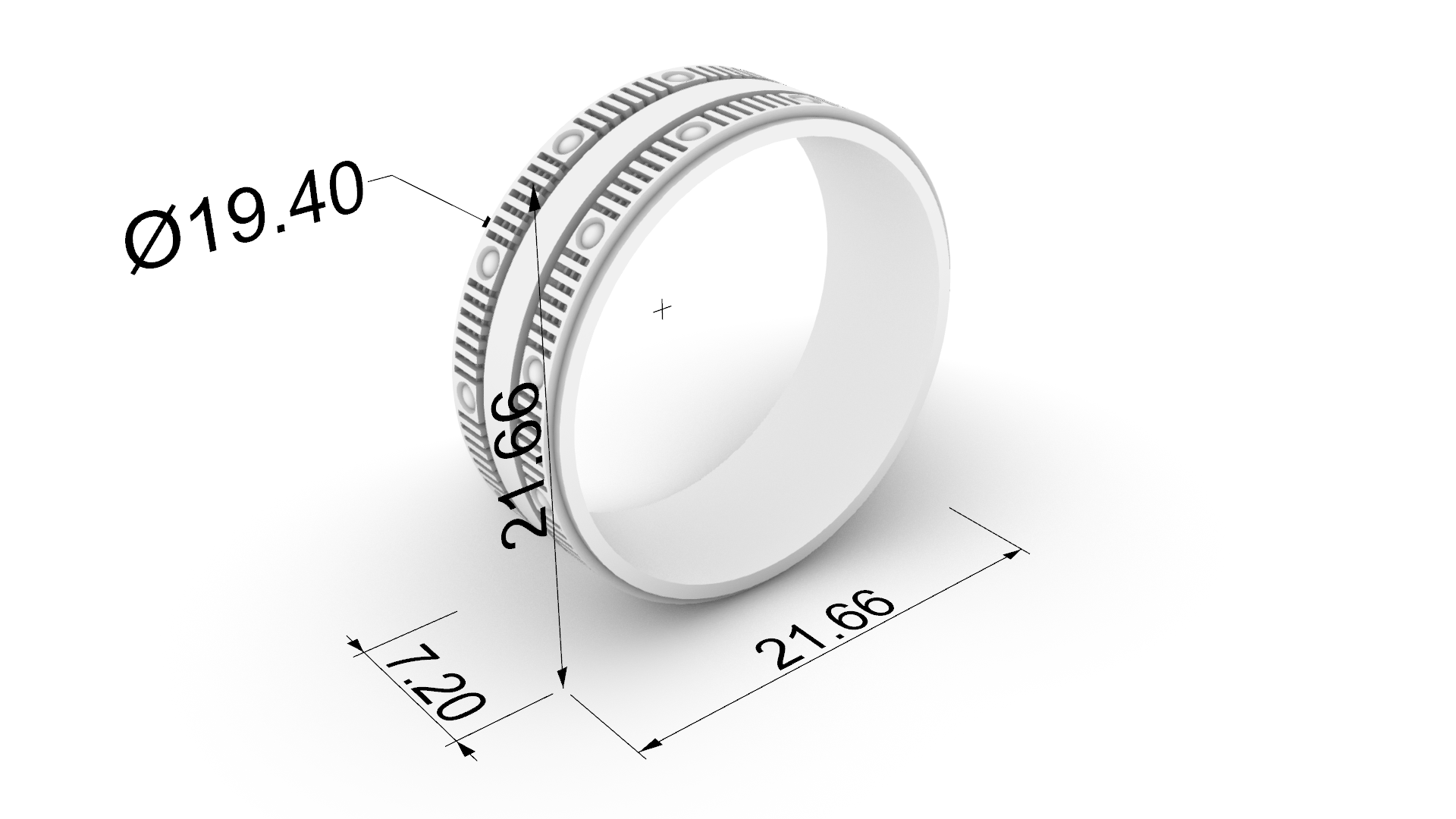 3D file Intricate Geometric Inlay Ring 3D print 💍 ・3D printer model to ...