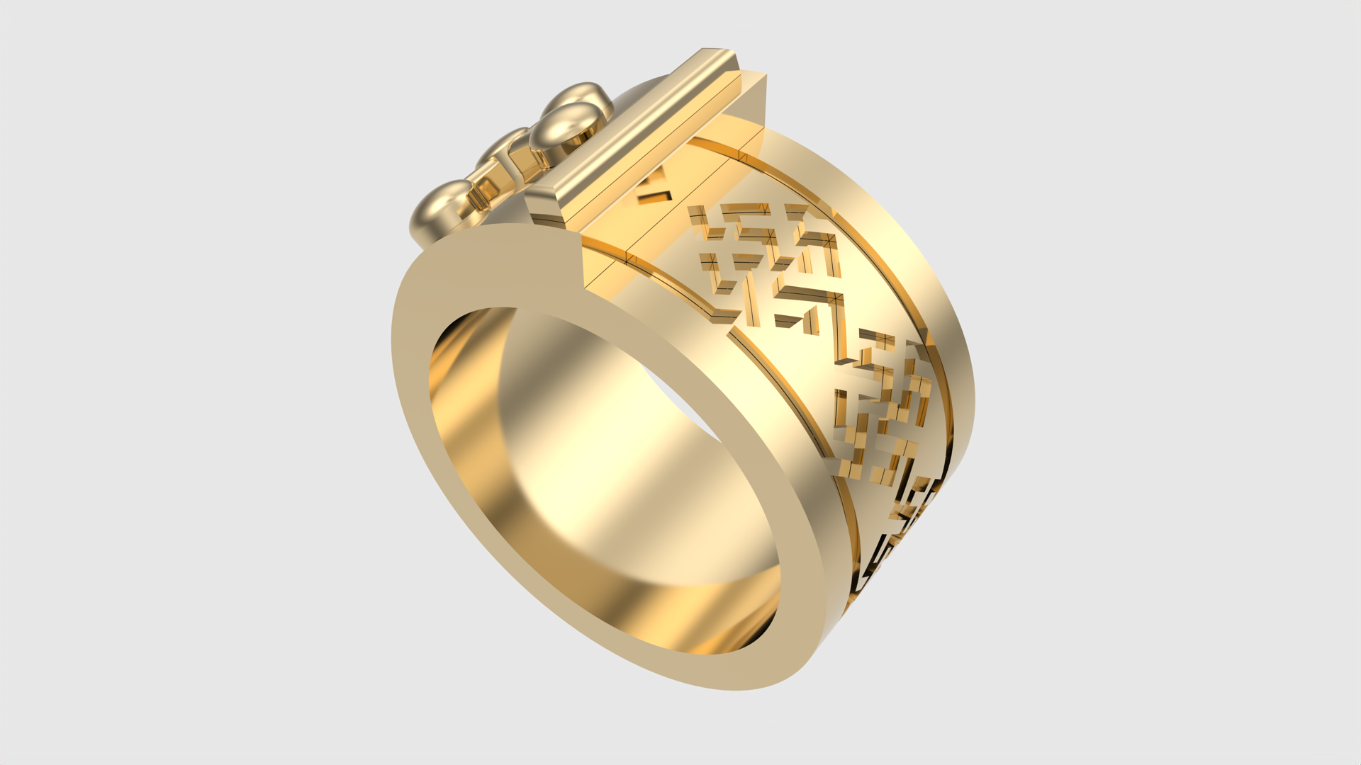 3D file Ancient Slavs Cross Pattern Ring 3D print ・3D printer model to ...