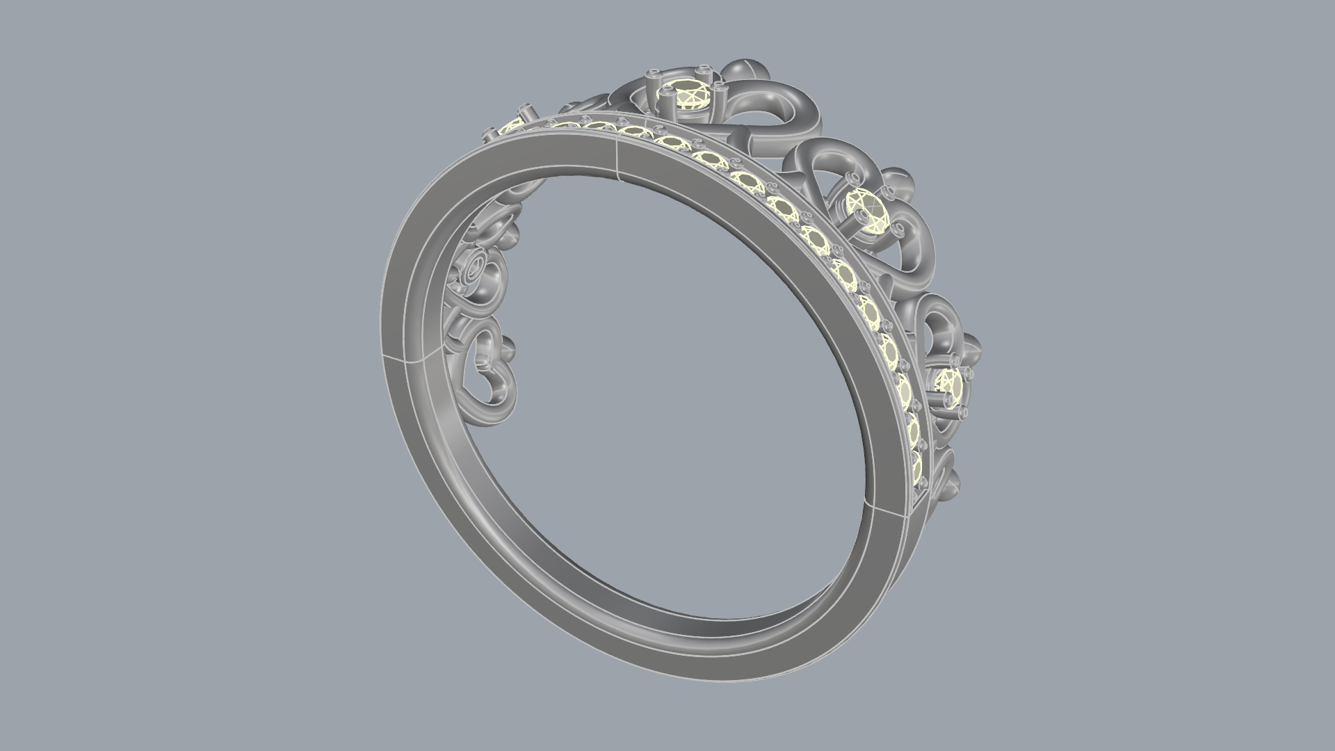 3D file Regal Crown-Inspired Ring 3D print 💍 ・3D printer model to ...