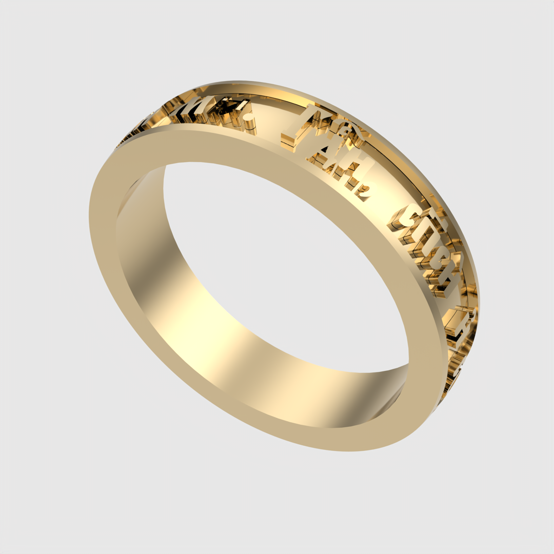 3D file Orthodox Prayer Band Ring 3D print 🙏 ・3D printer model to ...