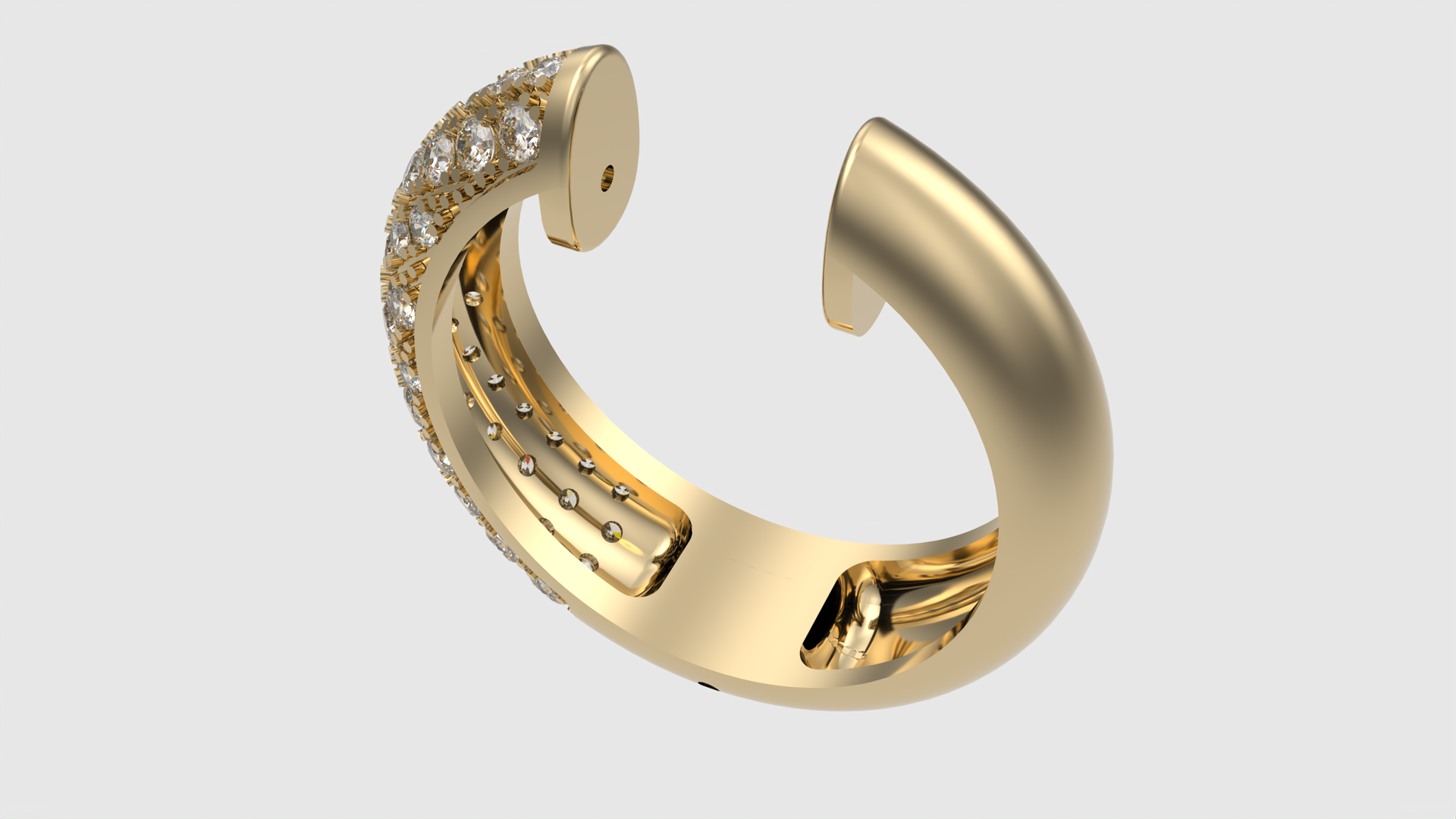 STL file Modern Sculpted Hoop Earrings 3D print 💍 ・3D printing design ...