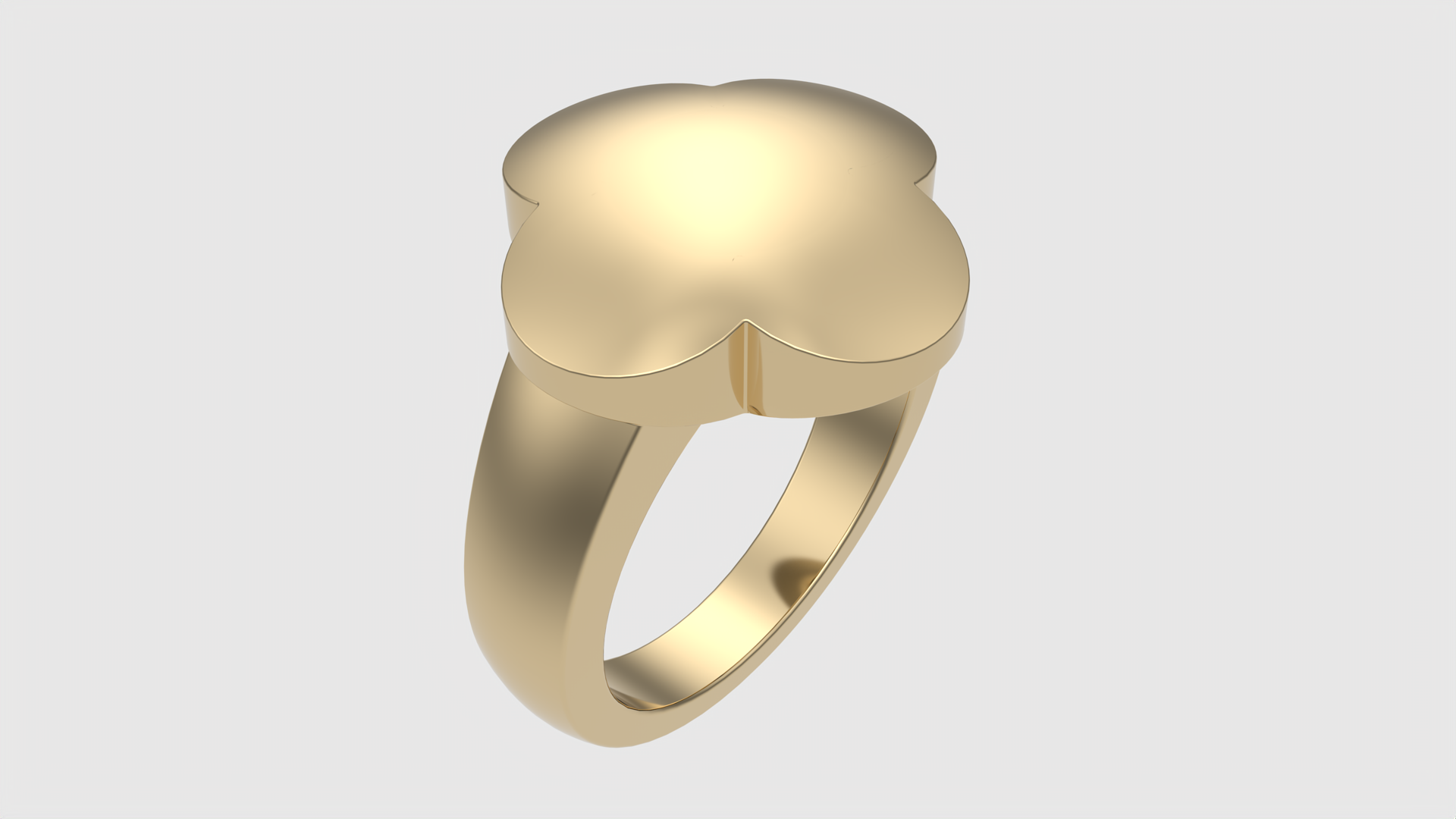 Fichier 3D Four-Leaf Clover Statement Ring 3D print ☘️ ・Design ...