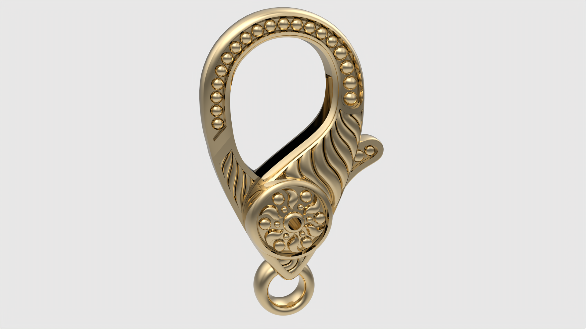 3D file Elegant Beaded Closure Lock 3D print 🔒 ・3D printer model to ...