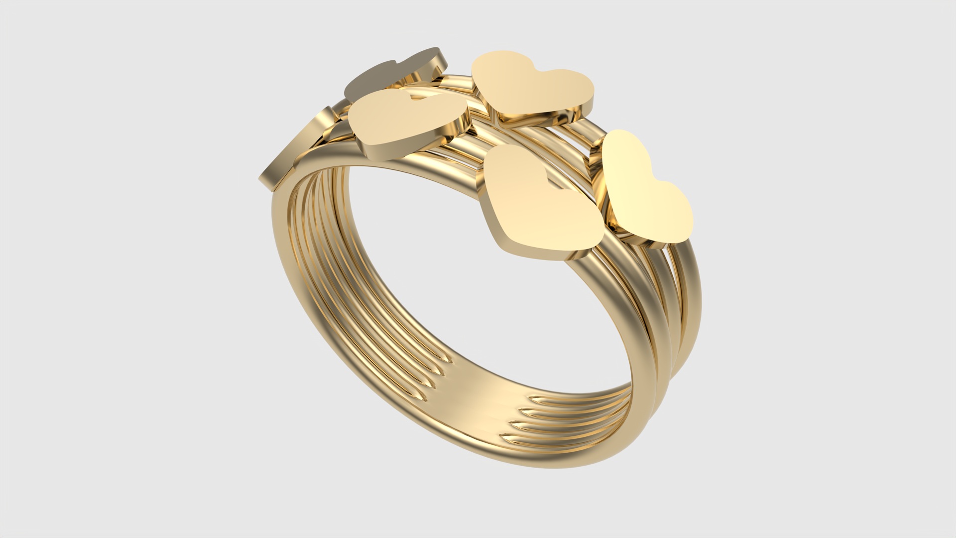 3D file Tiny Simple Heart Ring 3D print 💜 ・3D printable model to ...