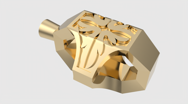 3D file Artistic Chain Link with Pattern 3D print 🔗 ・3D print design to ...