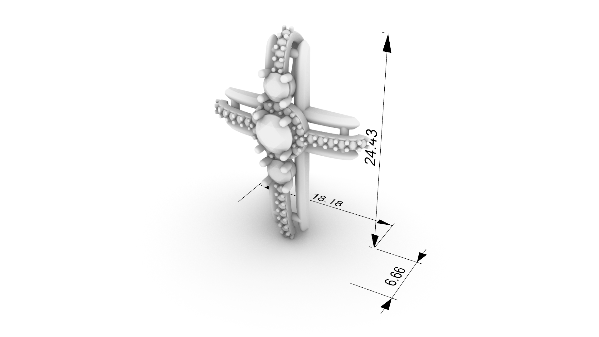3D file Radiant Cross Pendant 3D print ・3D print object to download・Cults