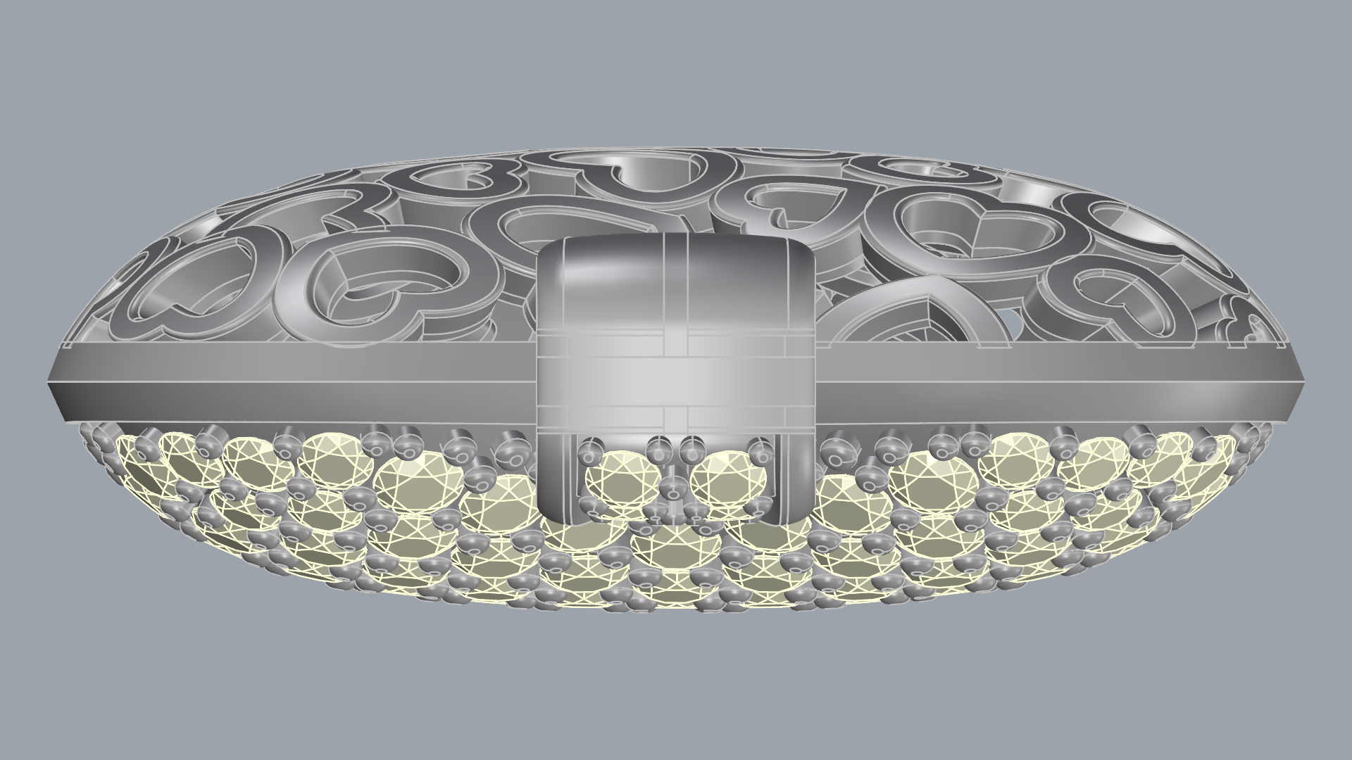 3D file Pave Set Heart Pendant 3D print 💜 ・Template to download and 3D ...