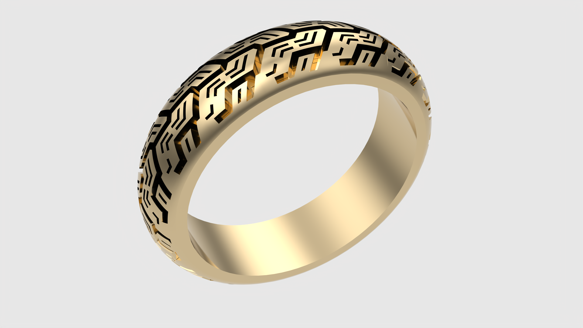 3D file Tyre Pattern Ring 3D print 💍 ・3D printing design to download・Cults