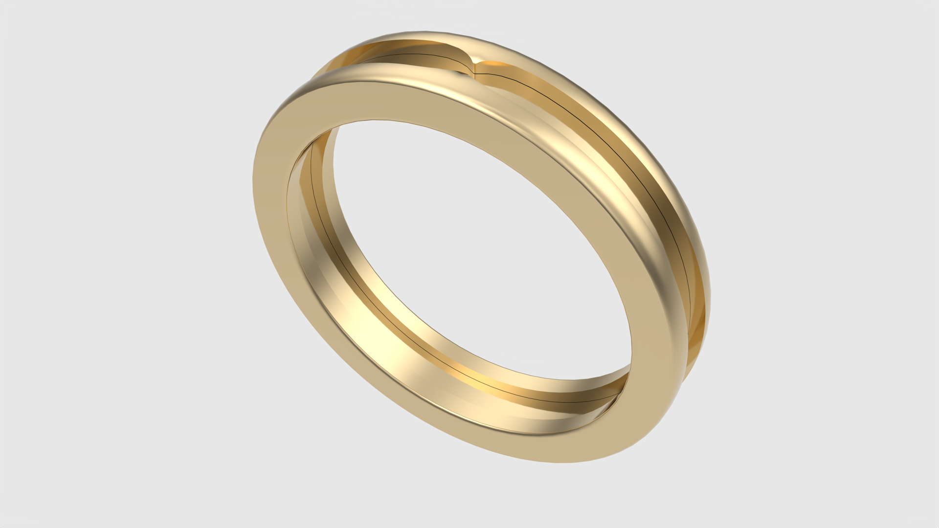 3D file Minimalistic Three-Part Wedding Ring 3D print 💒 ・3D printing ...