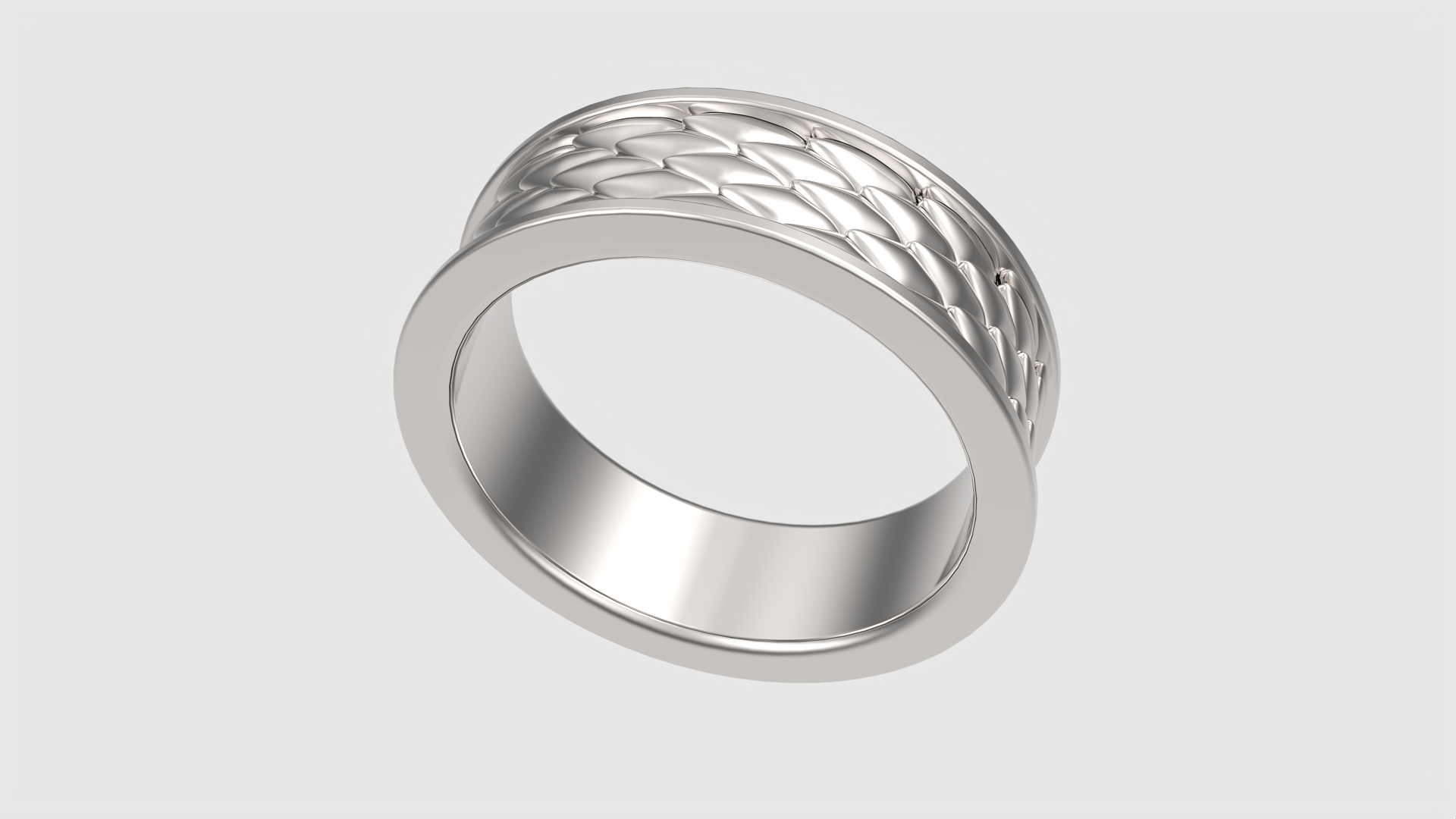 3D file Quilted Pattern Band Ring 3D print 💍 ・3D printer model to ...