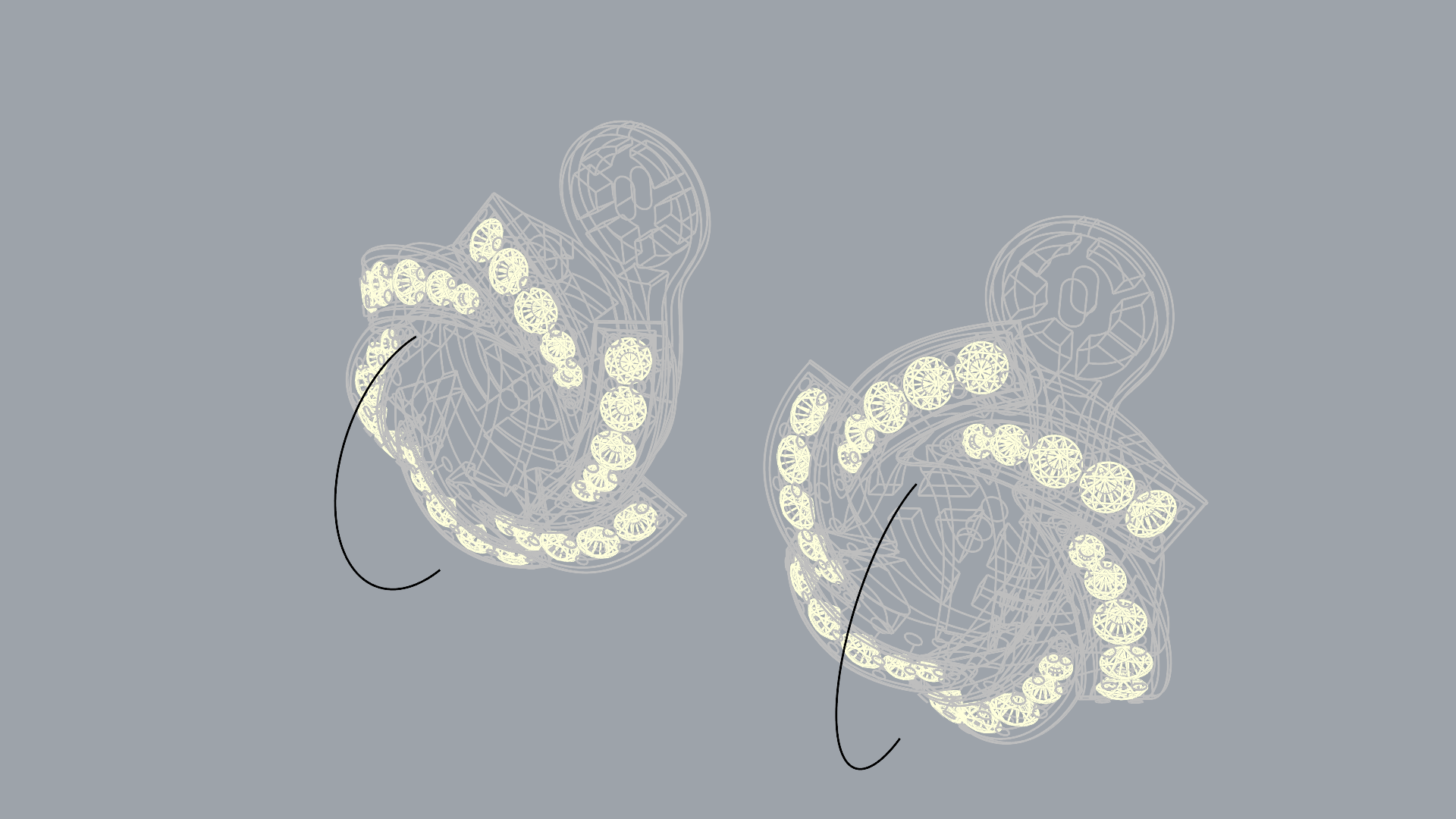 3D file Sculptural Black Orb Earrings 3D print 💍 ・3D print design to ...