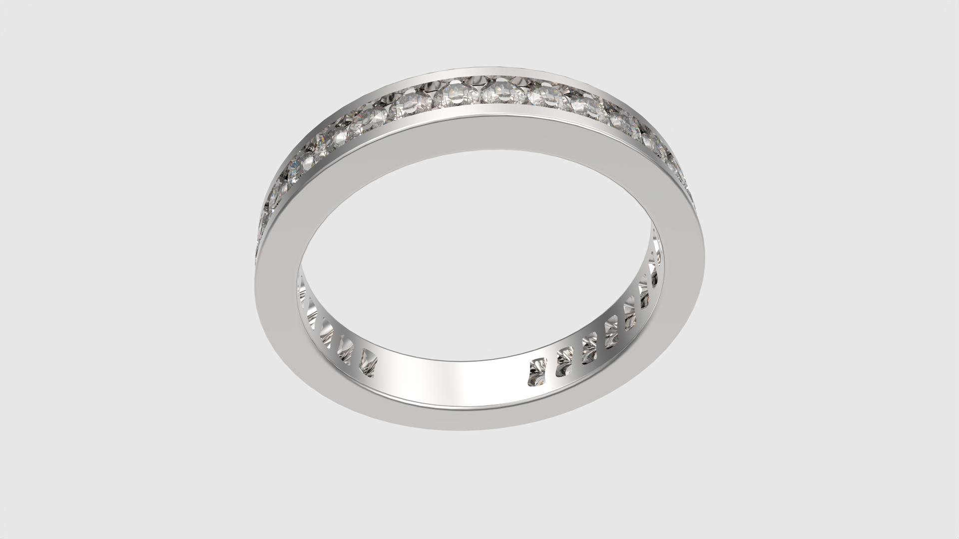 3D file Chic Full Eternity Band Ring 3D print 💍 ・3D printer model to ...