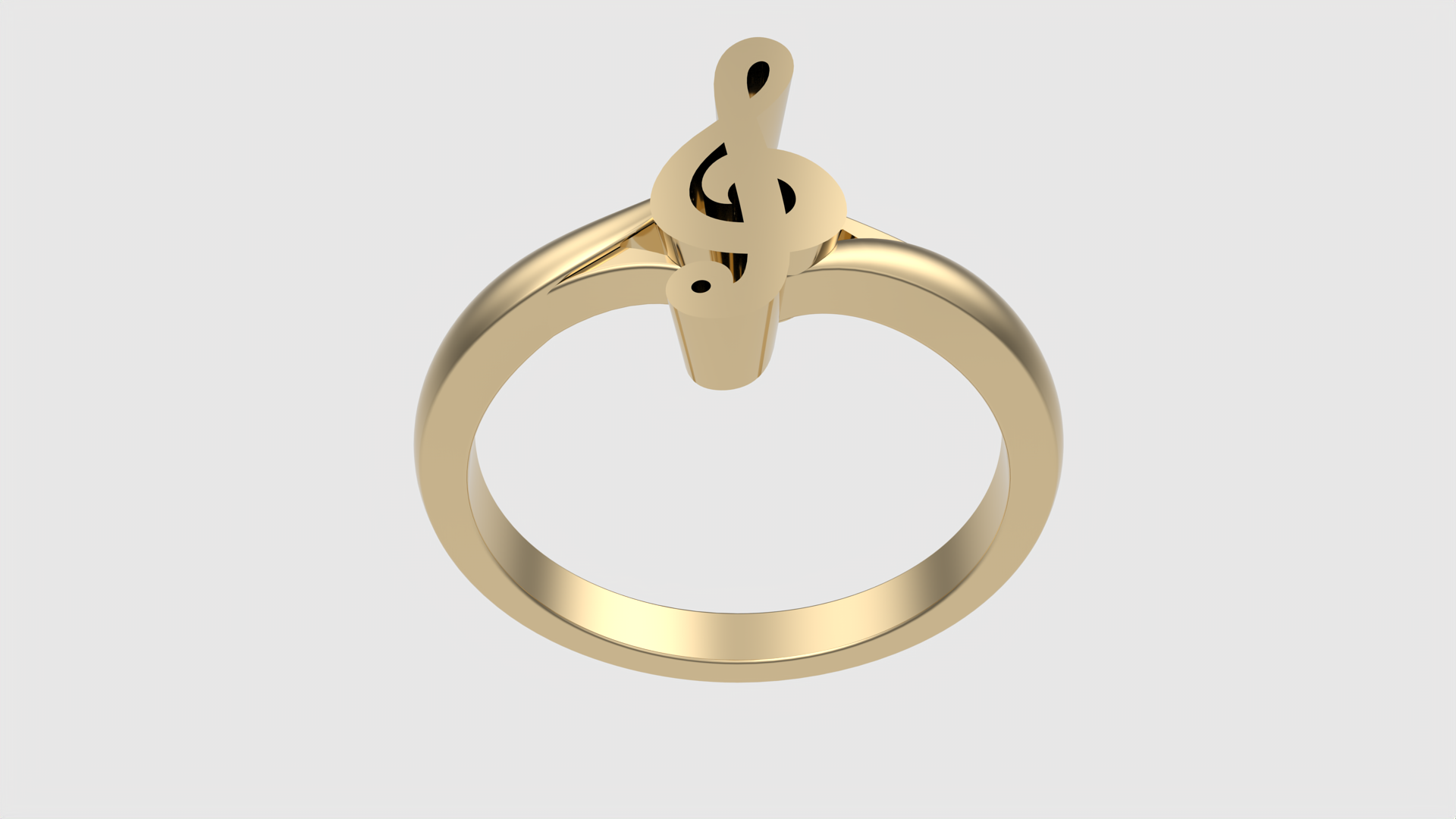3D file Treble Clef Musical Ring 3D print 💍 ・3D printing design to ...