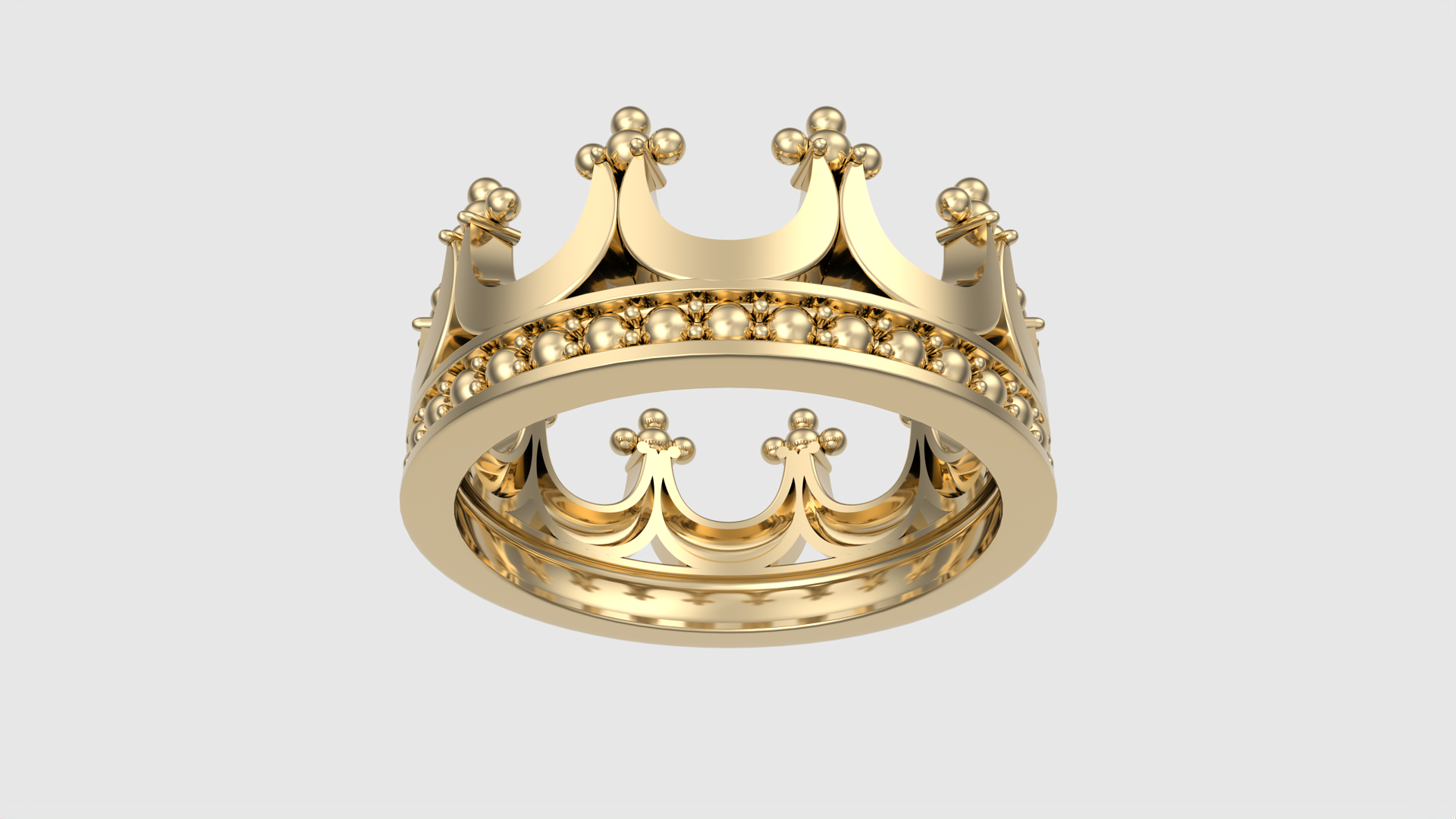 3D file Royal Crown-Themed Ring 3D print 💍 ・3D printer design to ...
