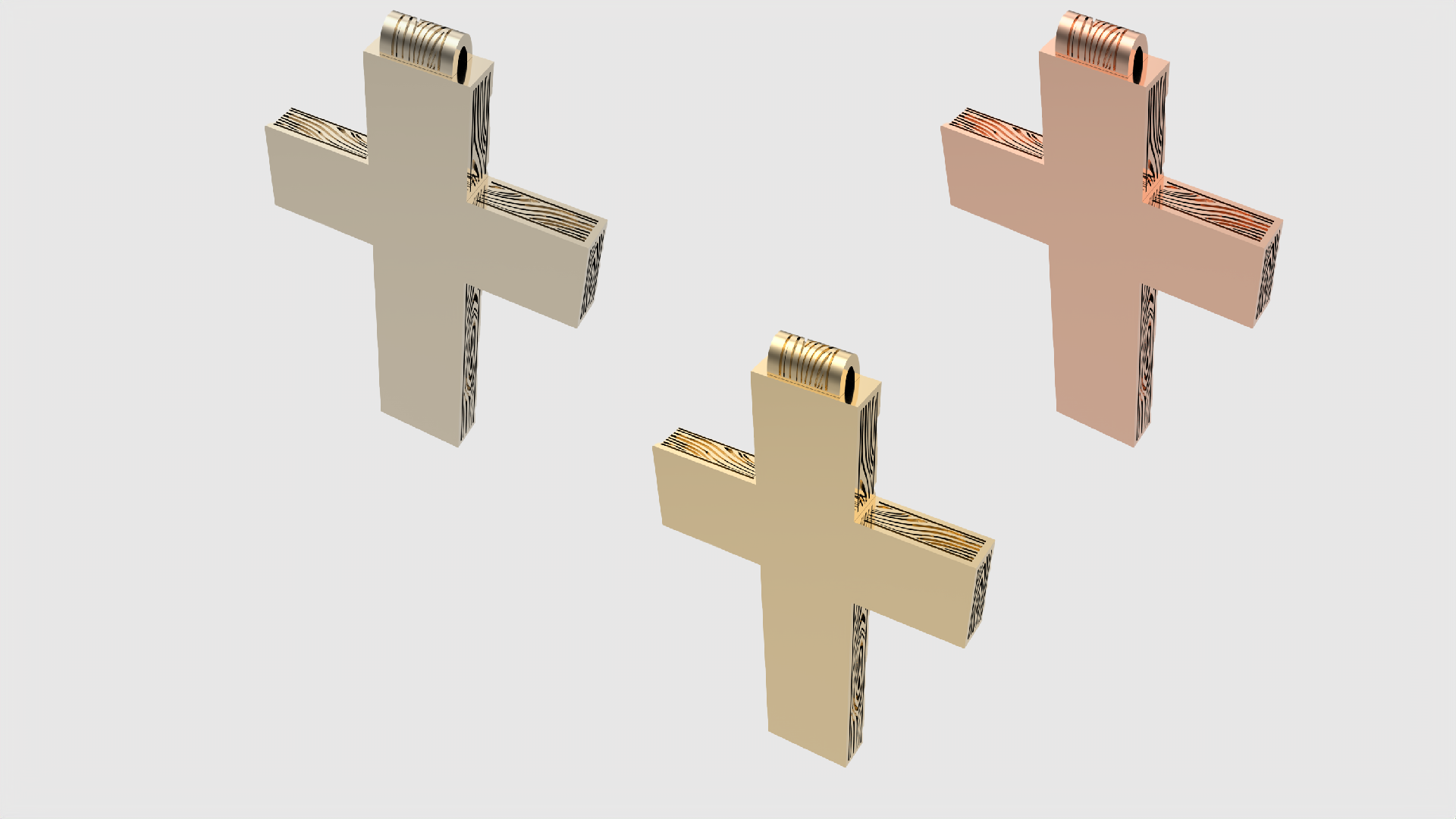 3D file Elegant Cross with Intricate Wood Pattern 3D print ・3D printing ...