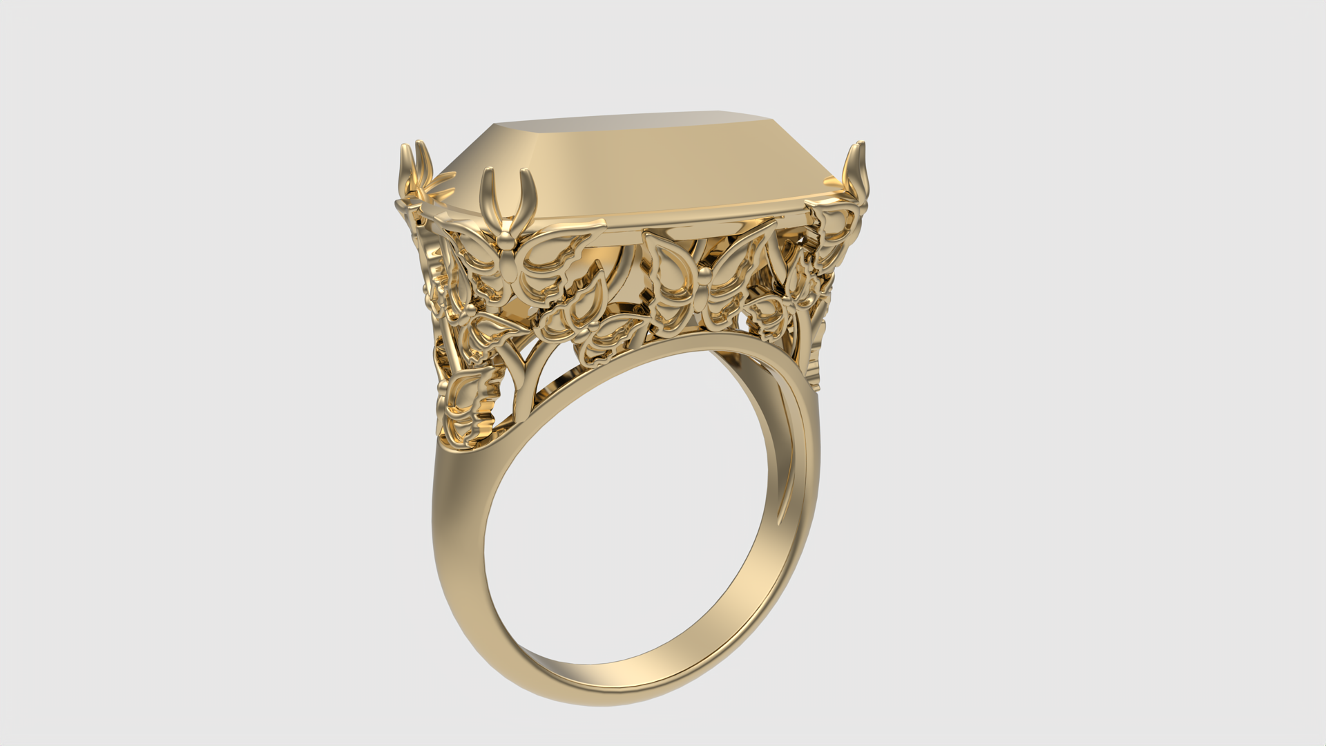 Archivo 3D Ornate Floral Signet Ring 3D print 💍 ・Plan de impresión en ...