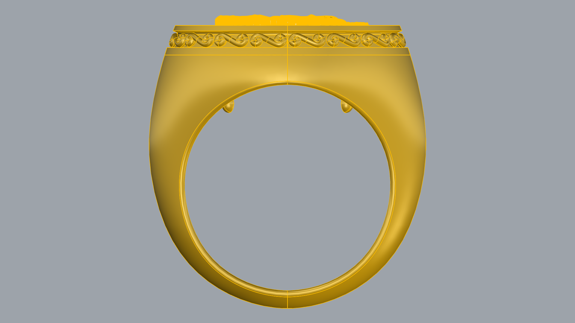 Archivo 3D Equestrian Signet Ring 3D print 💍 ・Plan de impresión en 3D ...