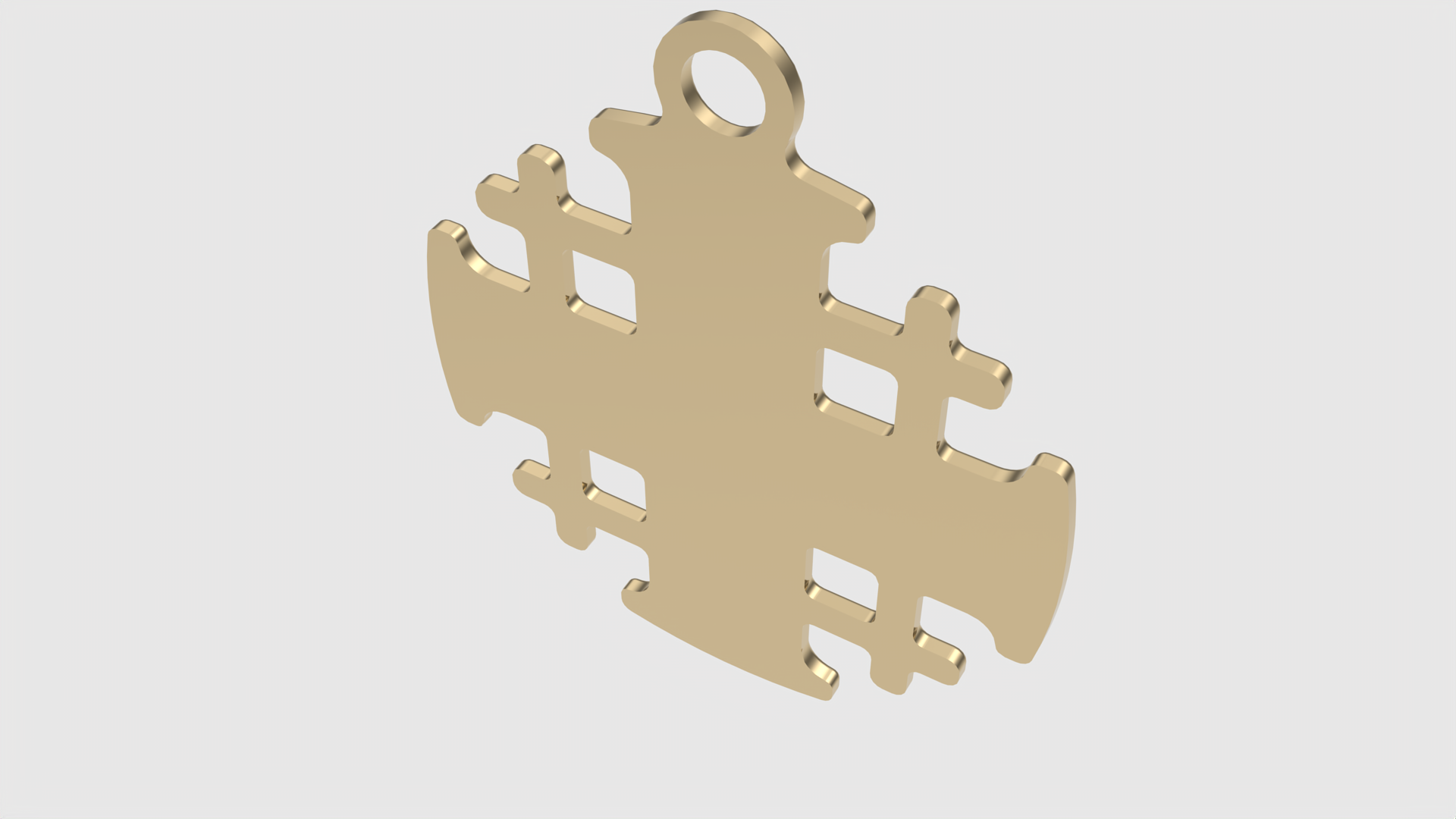 3D file Elegant Floral Pattern Cross Pendant 3D print ・3D printable ...