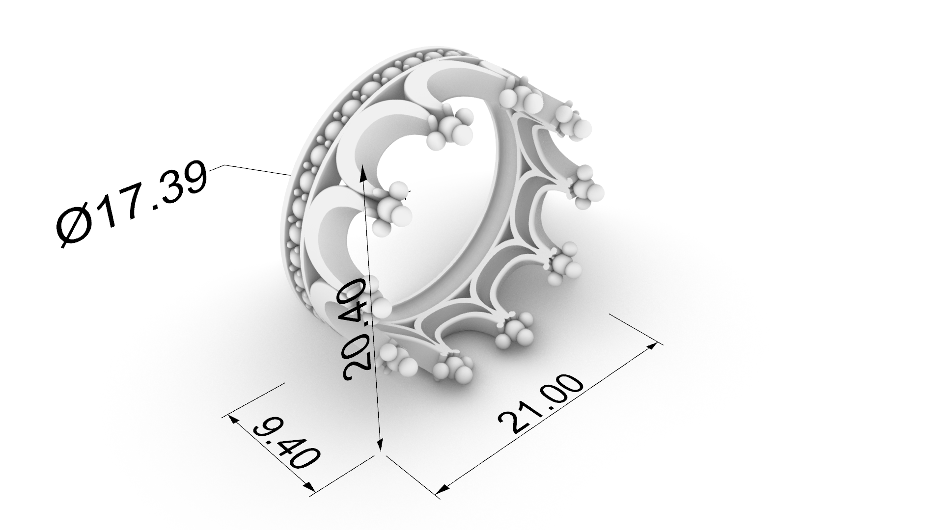 3D file Royal Crown-Themed Ring 3D print 💍 ・3D printer design to ...