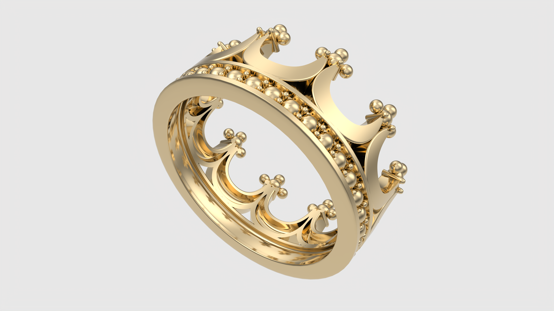 3D file Royal Crown-Themed Ring 3D print 💍 ・3D printer design to ...