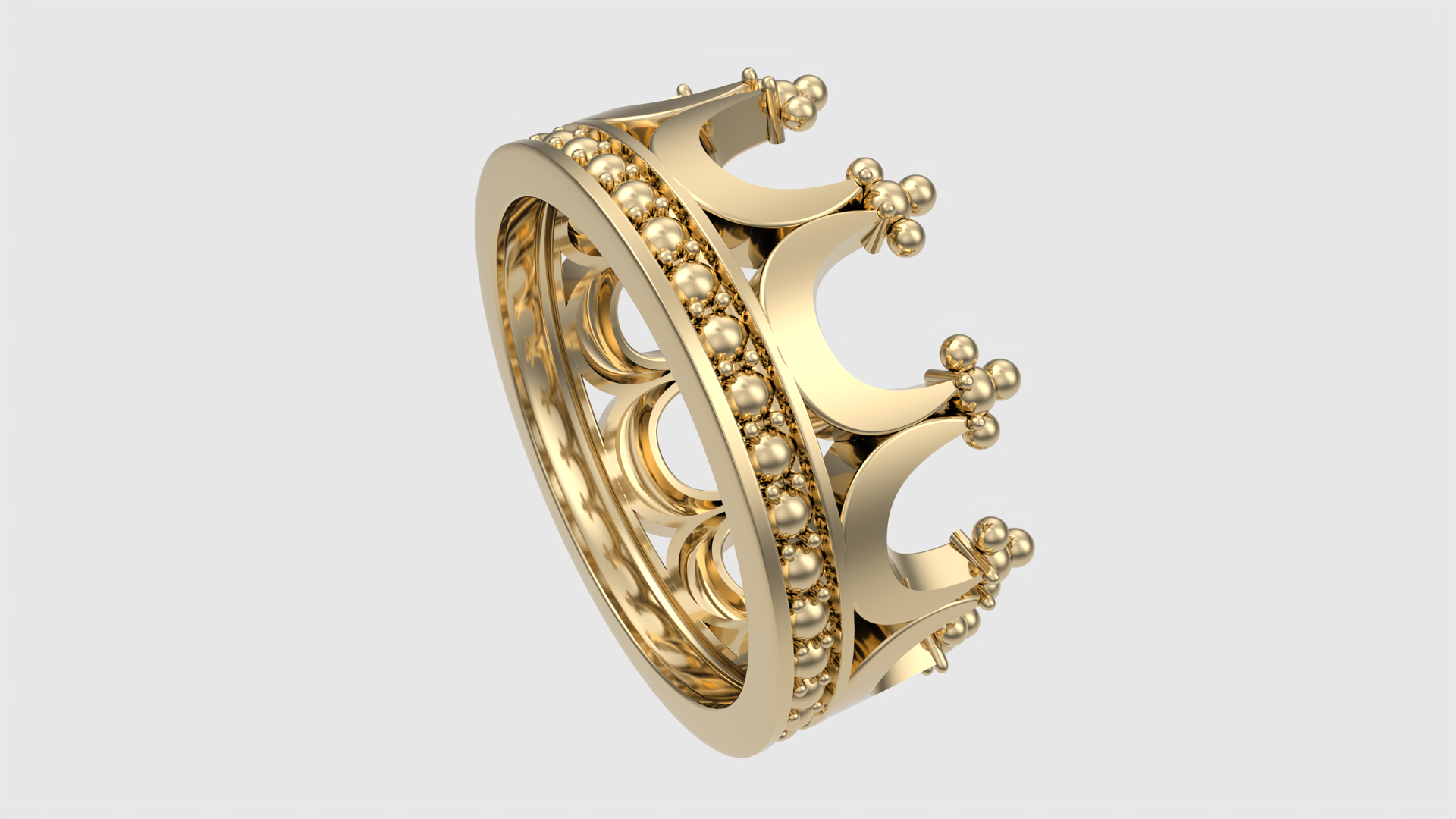 3D file Royal Crown-Themed Ring 3D print 💍 ・3D printer design to ...