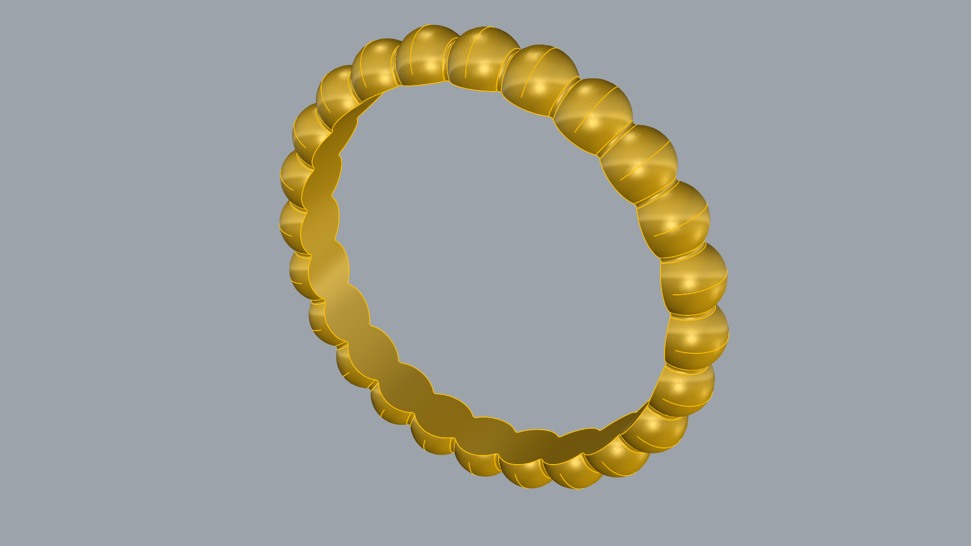 3D file Beaded Eternity Ring 3D print 💍 ・Design to download and 3D ...