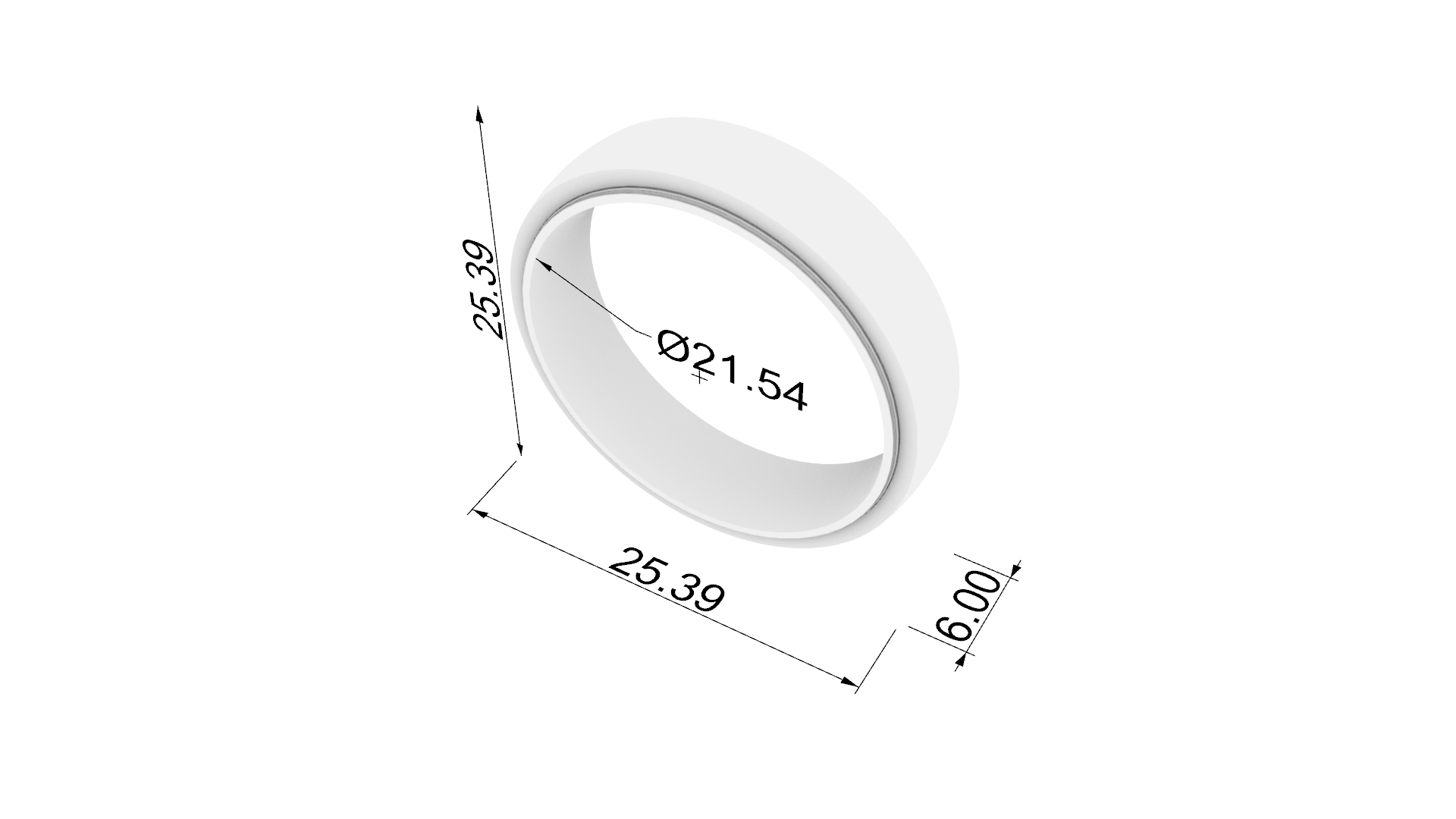 3D file Classic Domed Comfort Fit Band 3D print 💍 ・3D printer design to ...