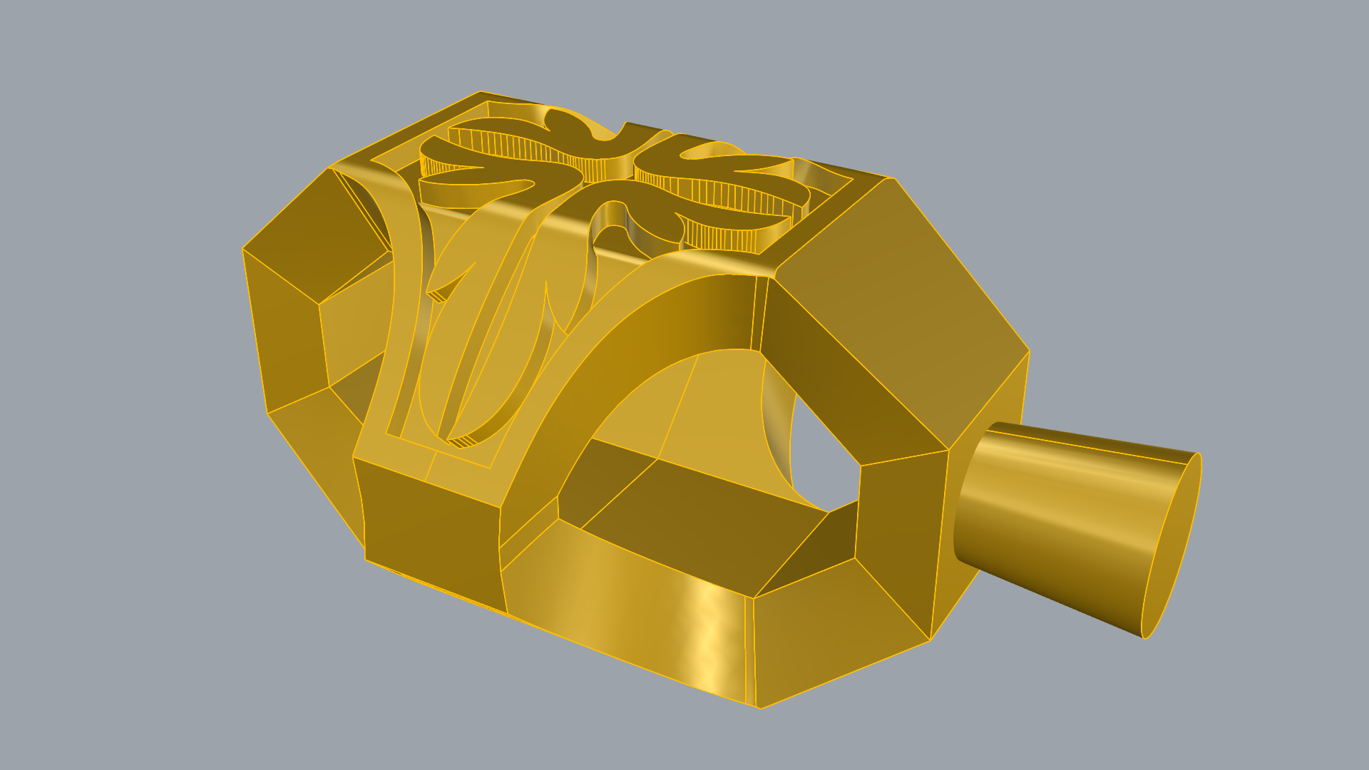 3D file Artistic Chain Link with Pattern 3D print 🔗 ・3D print design to ...