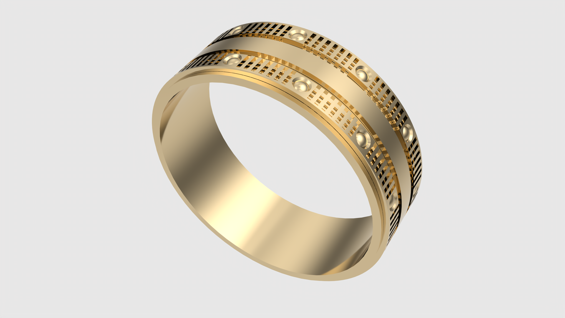 3D file Intricate Geometric Inlay Ring 3D print 💍 ・3D printer model to ...