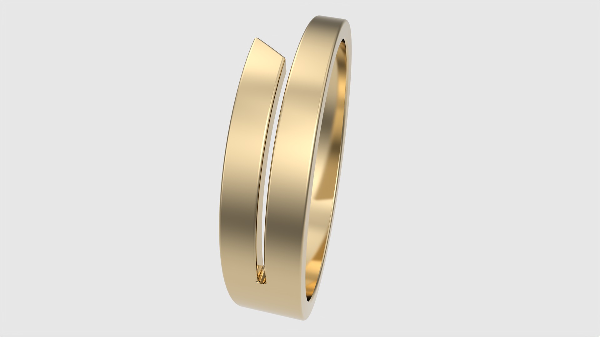 3D file Modern Split-Band Ring 3D print 💍 ・3D printable design to ...
