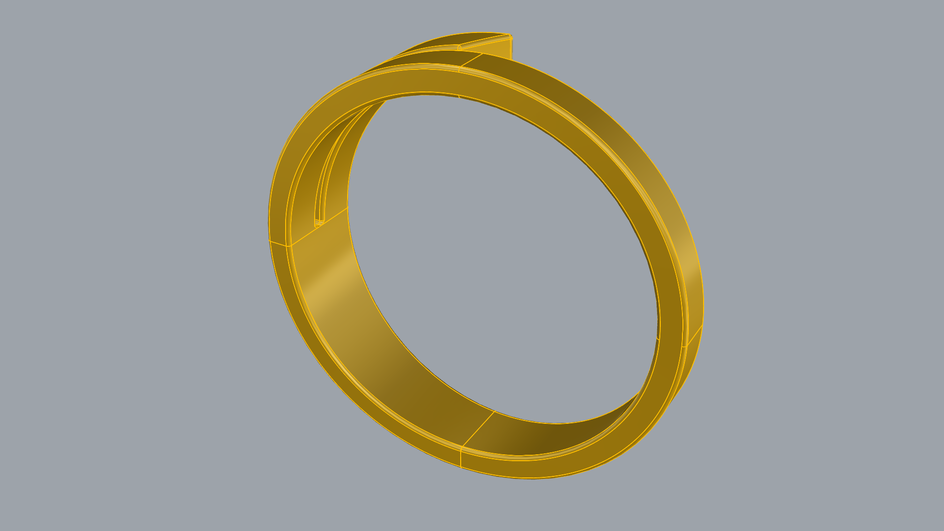 3D file Modern Split-Band Ring 3D print 💍 ・3D printable design to ...